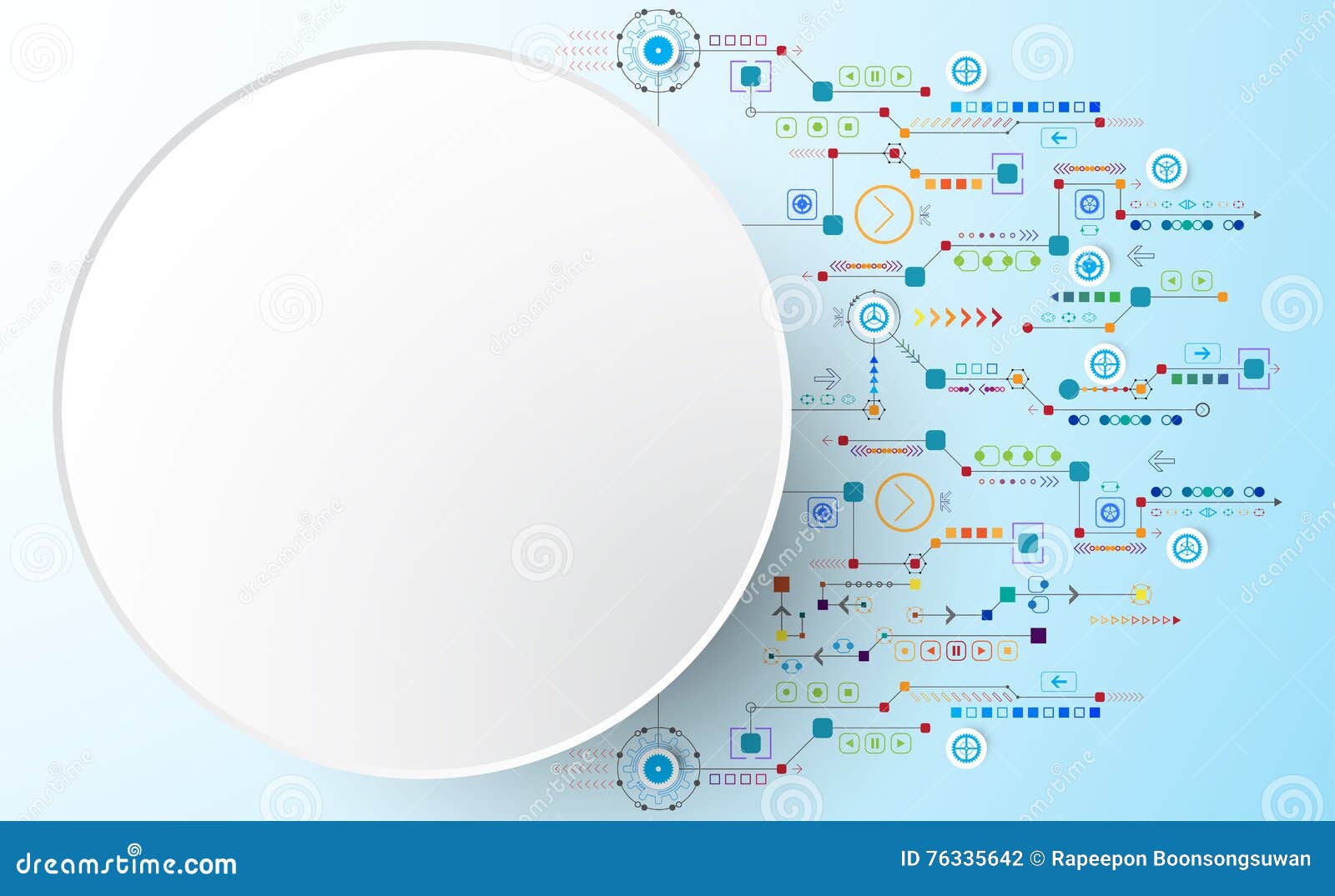 Vector Abstract Background Shows the Innovation of Technology and ...