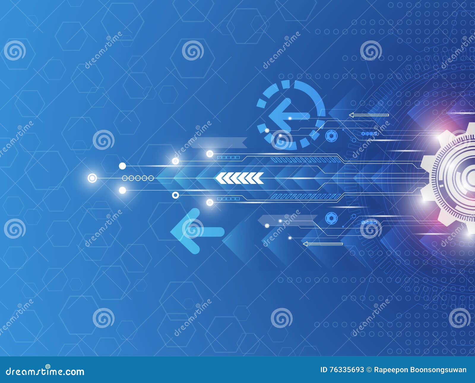 Vector Abstract Background Shows the Innovation of Technology and ...