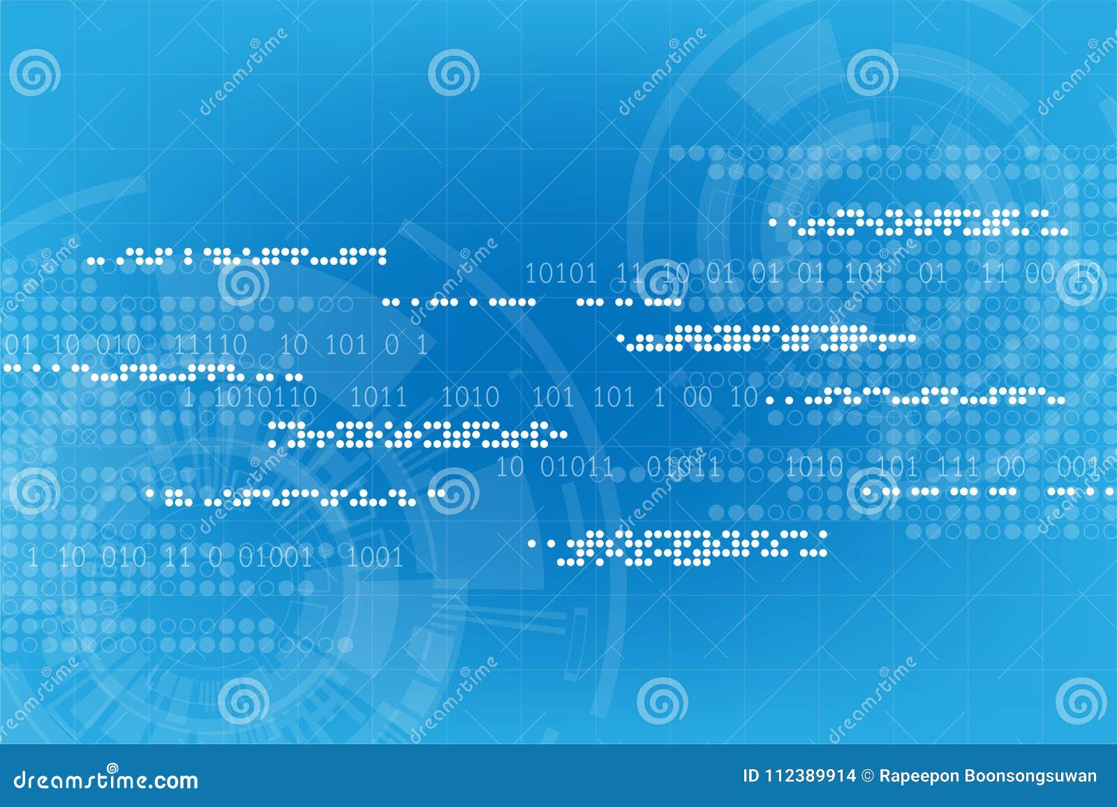 Vector Technology in the Form of Digital World. Stock Vector ...