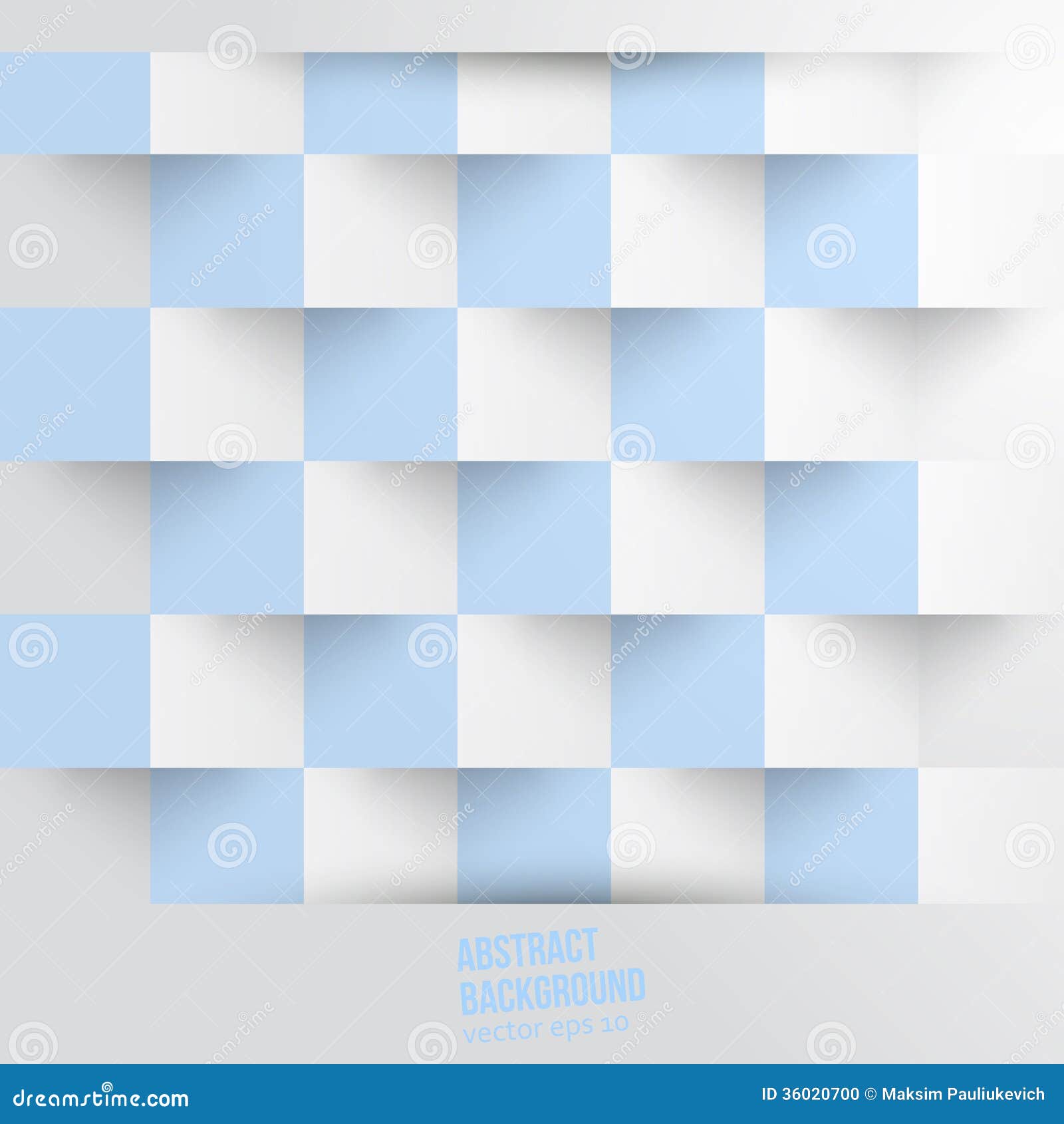 Vector Abstract Background. Square White Blue Stock Vector ...