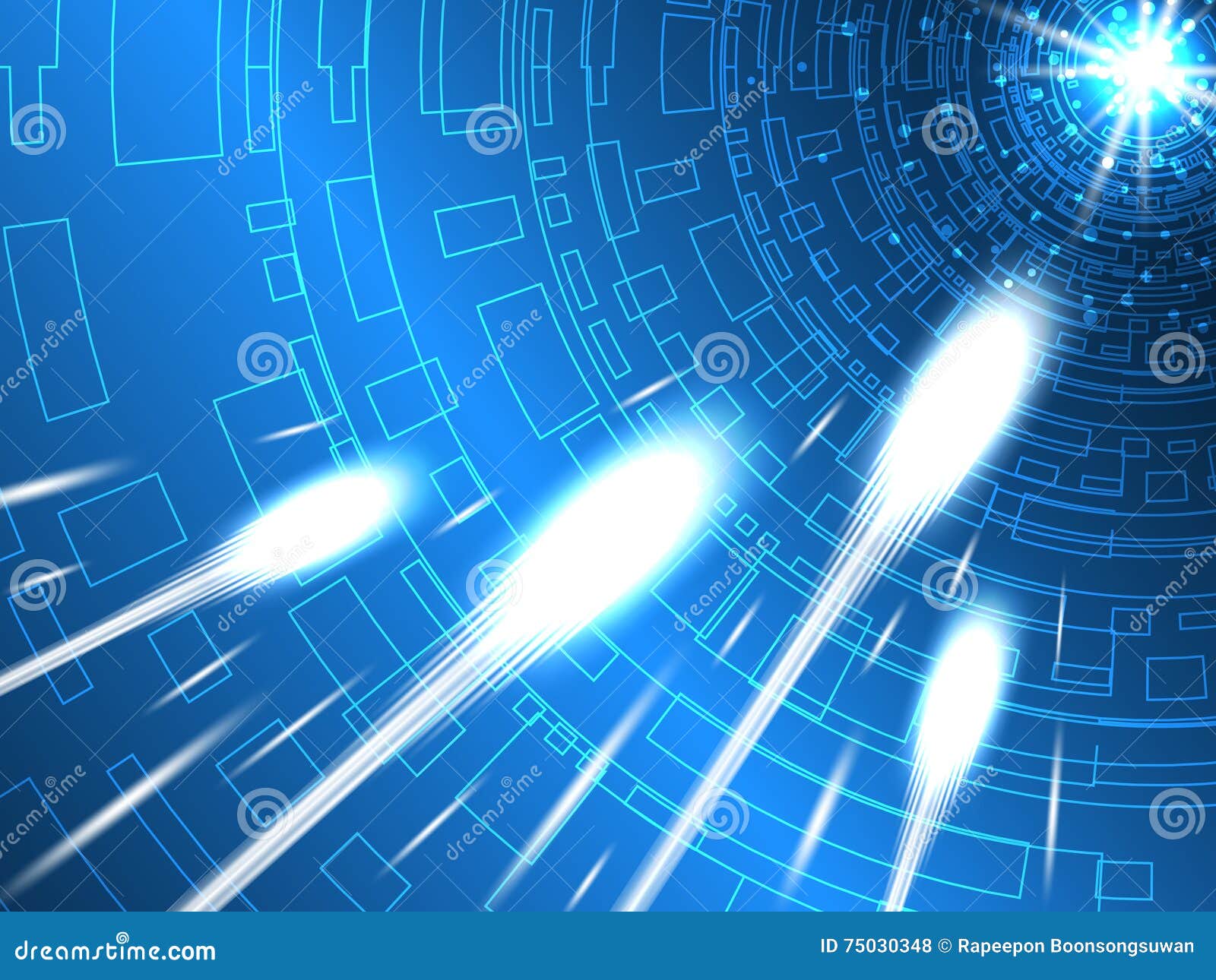 Vector Abstract Background of Technological Innovation. Stock Vector ...