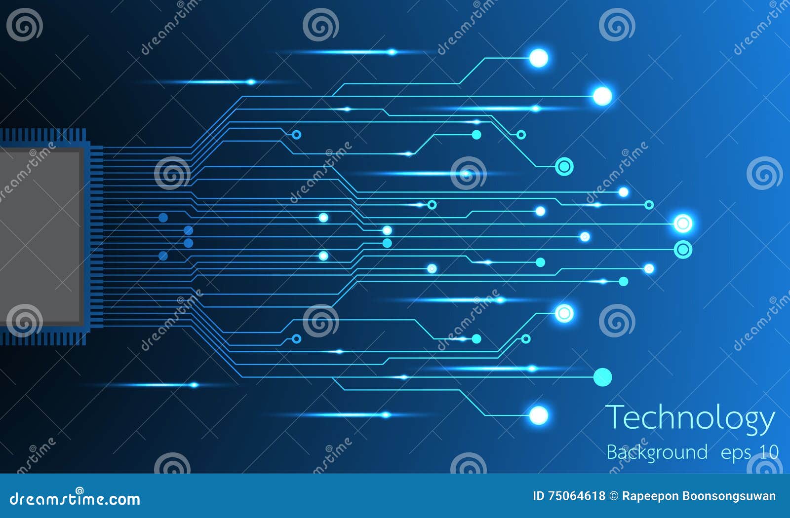 Vector Abstract Background of Technological Innovation. Stock Vector ...