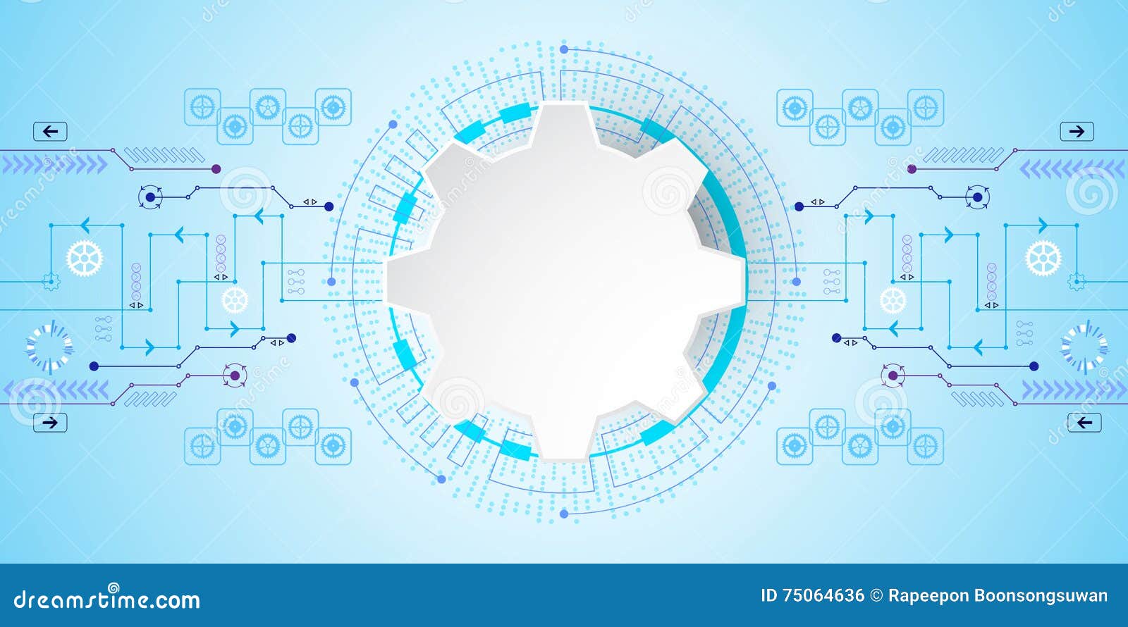 Vector Abstract Background of Technological Innovation. Stock Vector ...