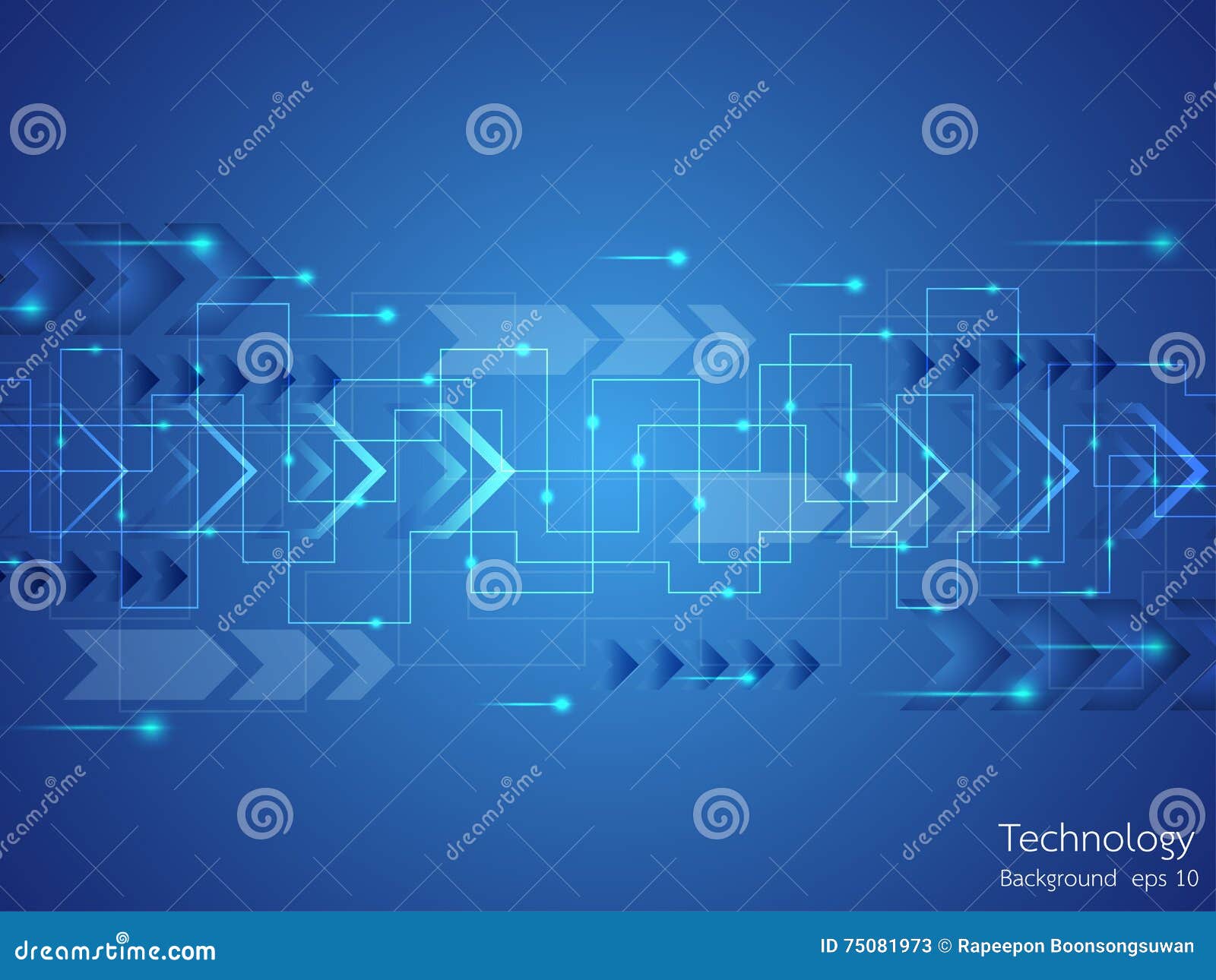 Vector Abstract Background of Technological Innovation. Stock Vector ...
