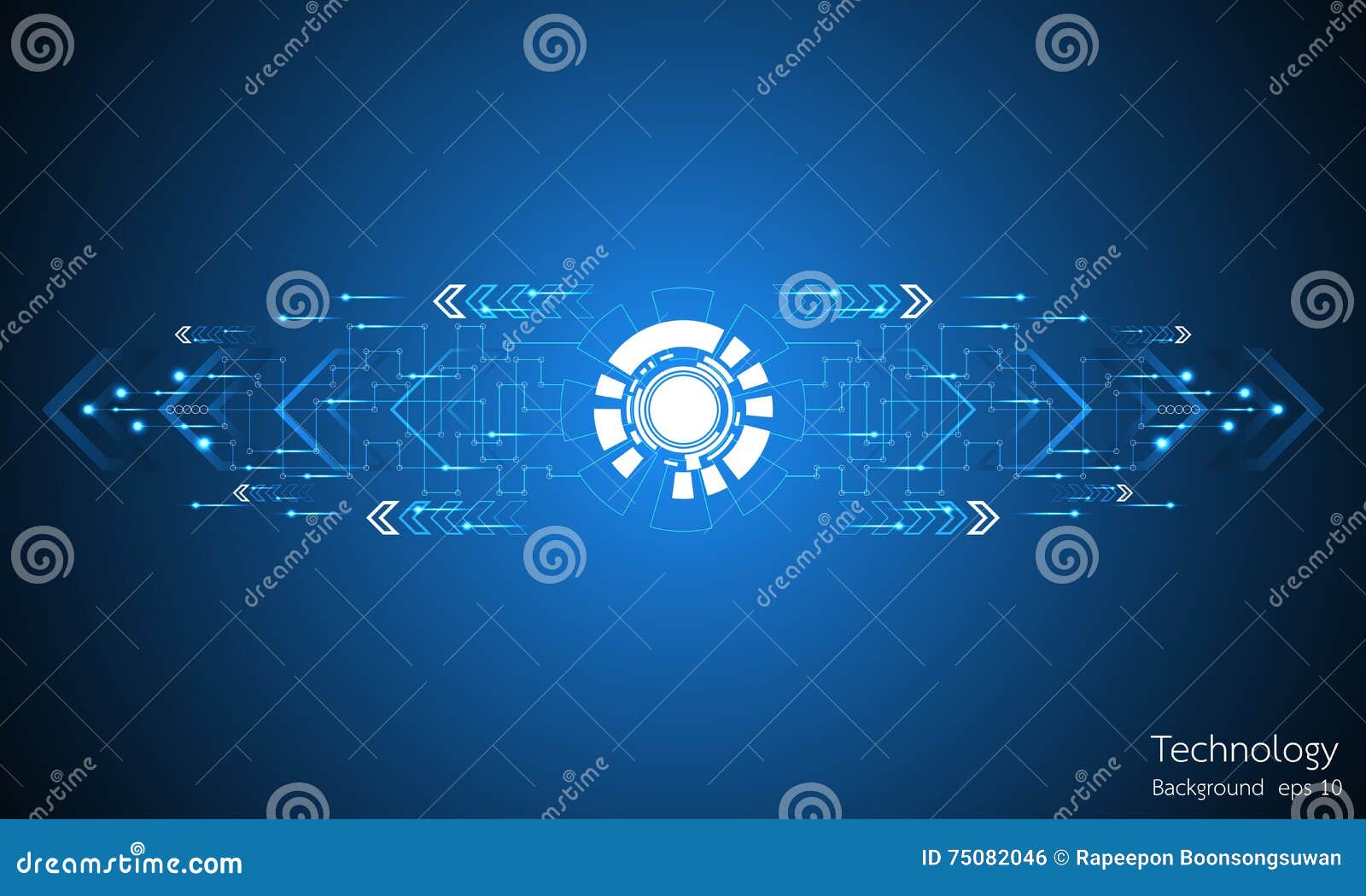 Vector Abstract Background of Technological Innovation. Stock Vector ...
