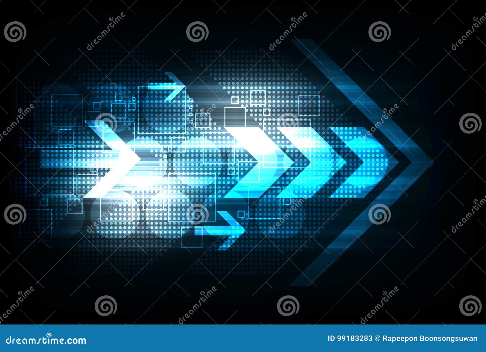 Vector Abstract Background Technology Arrows Concept. Stock Vector ...