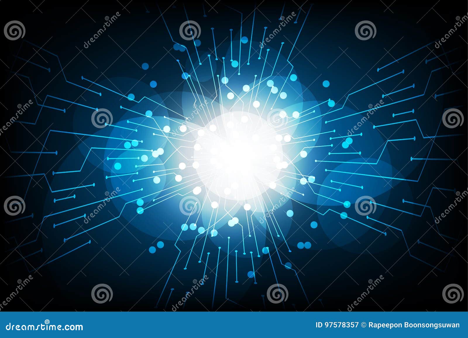 Vector Abstract Background Technology Circuit Design. Stock Vector ...