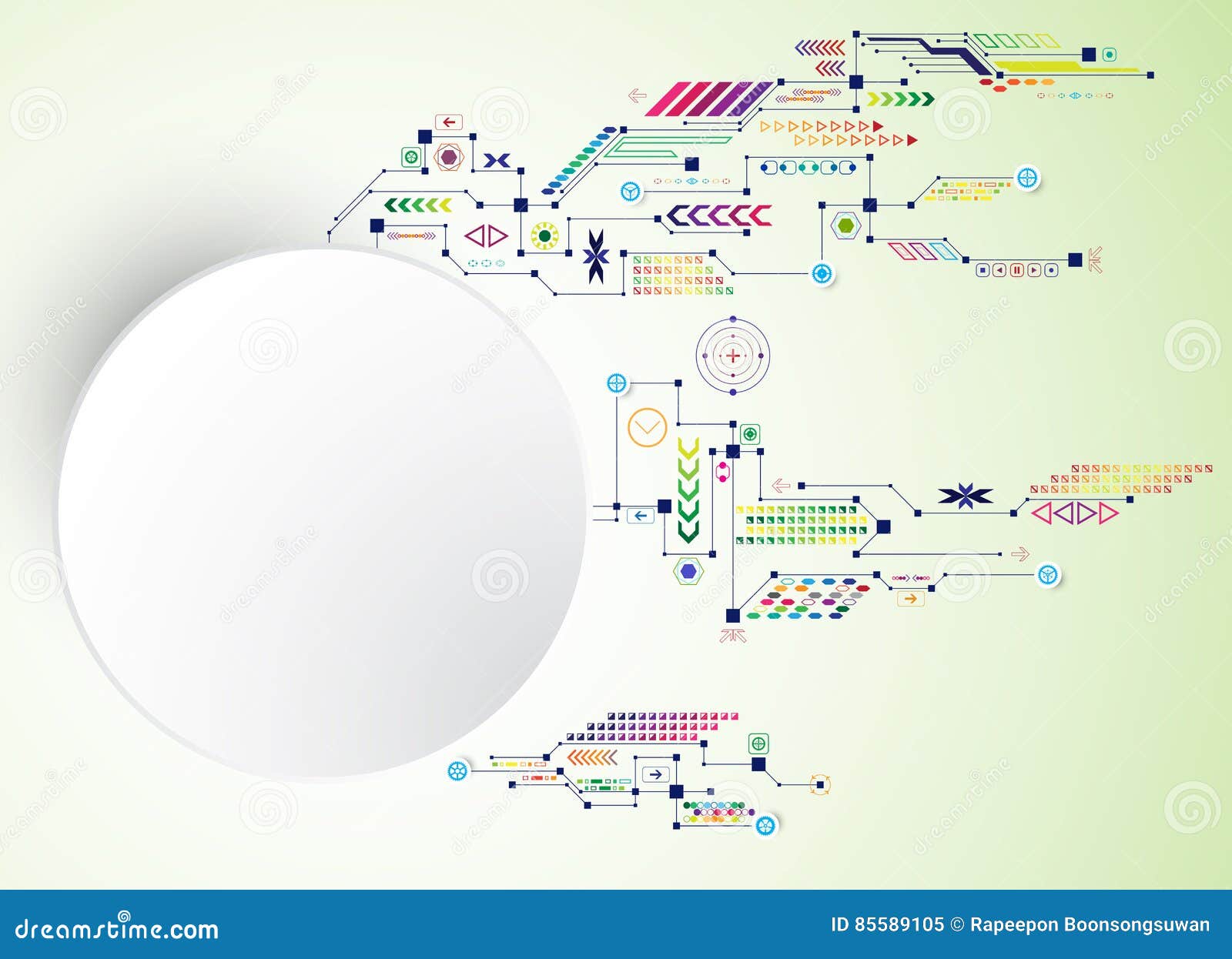 Vector Abstract Background Technology Concept. Stock Vector ...