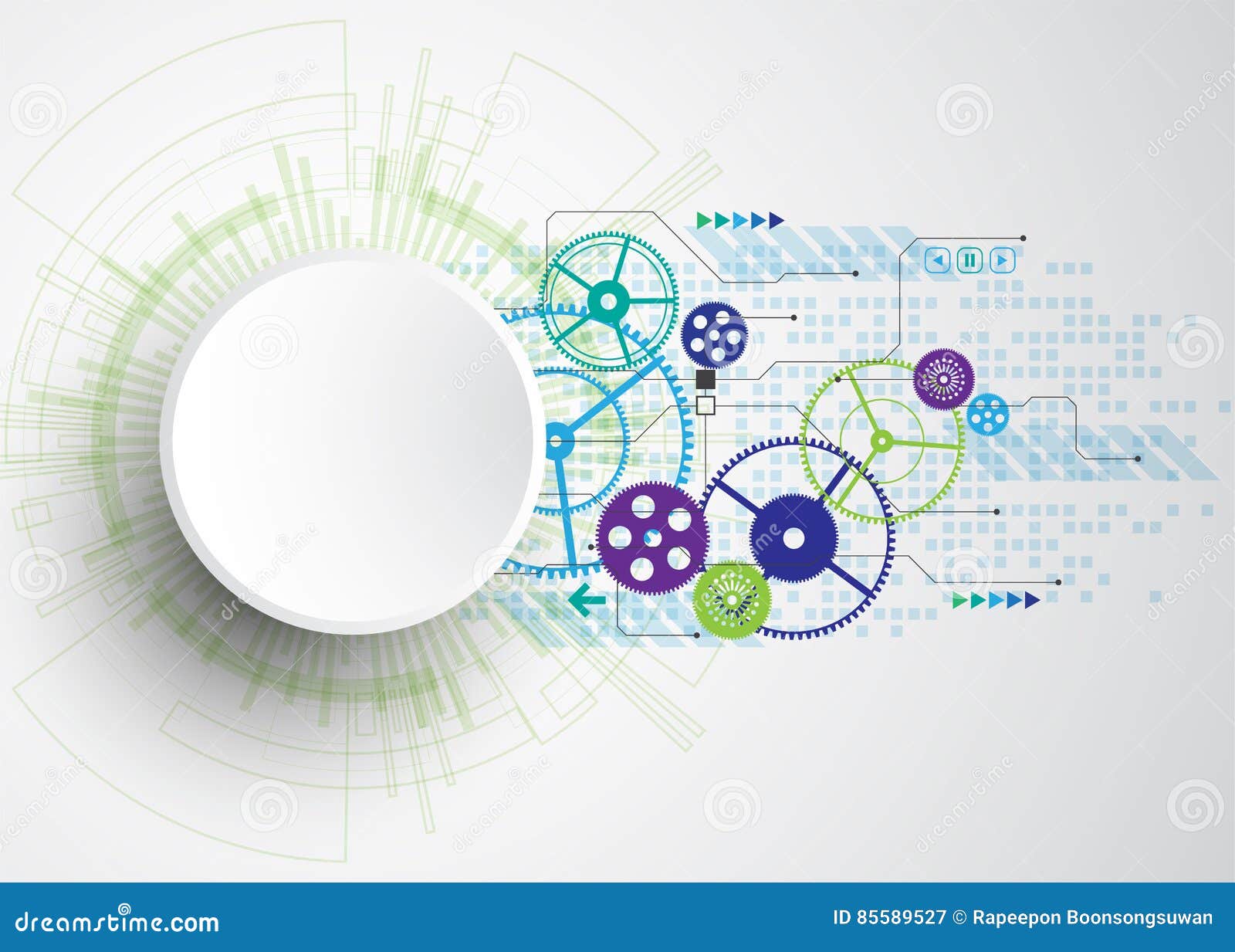 Vector Abstract Background Technology Concept. Stock Vector ...