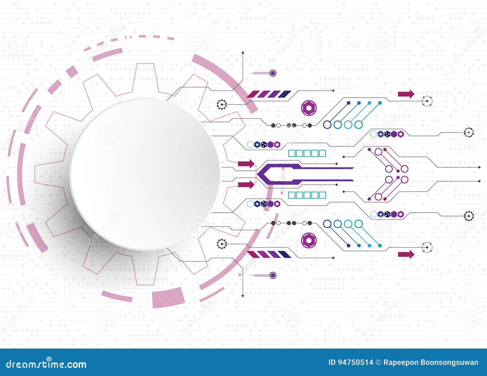 Vector Abstract Background Technology Concept. Stock Vector ...