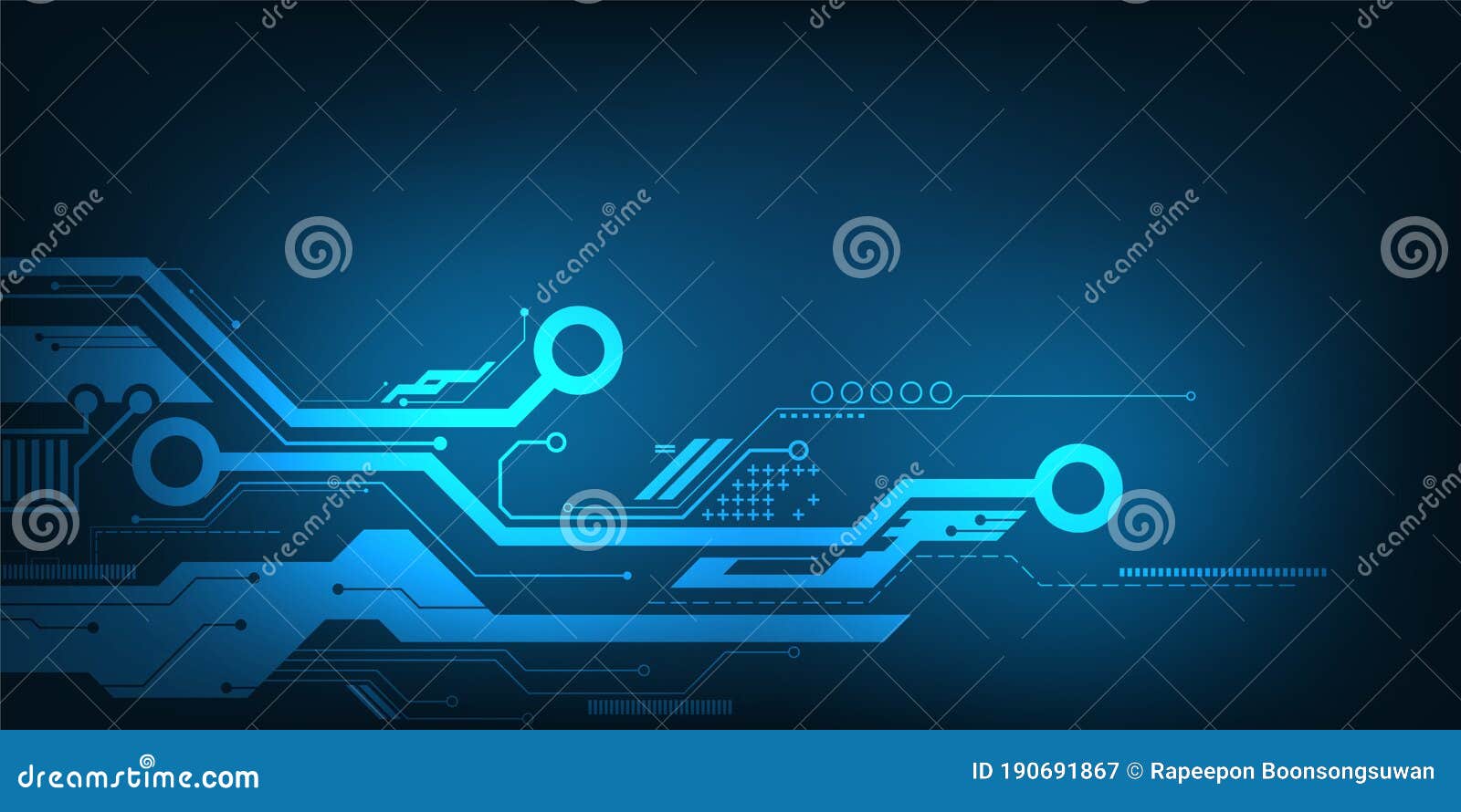 Vector Abstract Background Technology Electronic Circuit Design ...