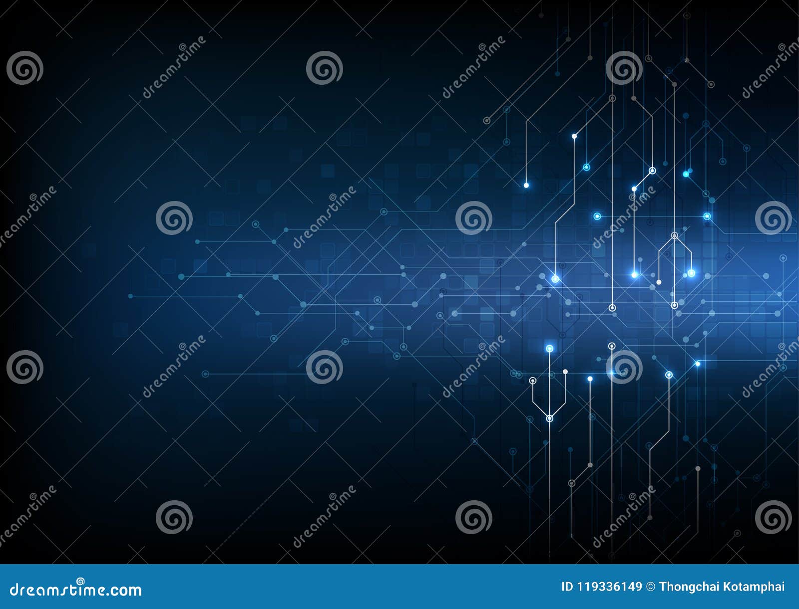Vector Abstract Background Technology Electronic Illustration Co Stock ...