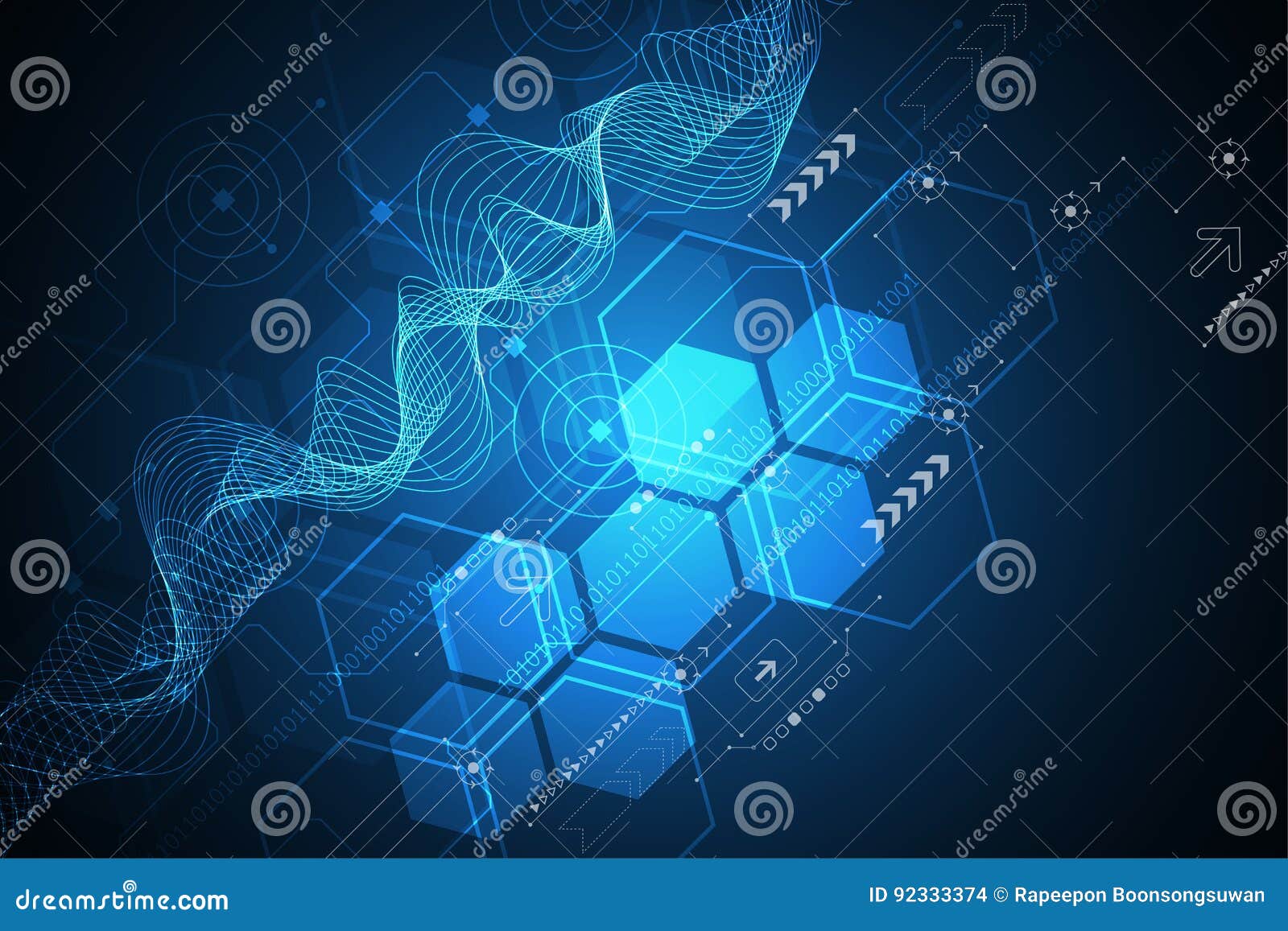 Vector Abstract Background Technology of the Future. Stock Vector ...
