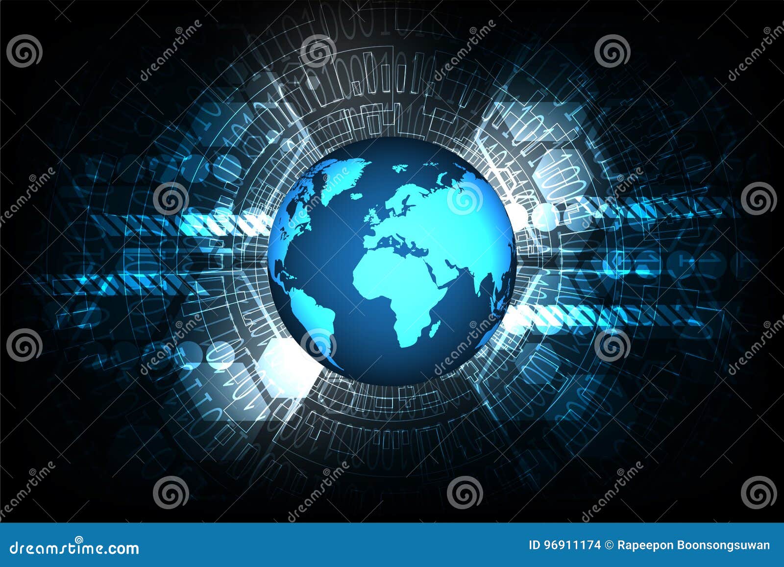 Vector Abstract Background Technology Innovation of the Future World ...