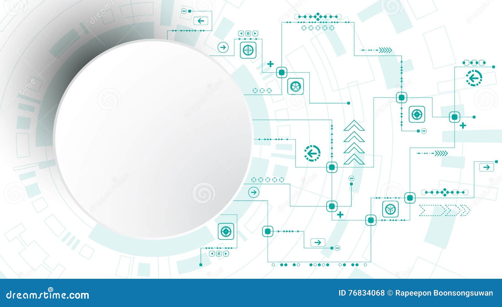 Vector Abstract Background Technology Innovation. Stock Vector ...