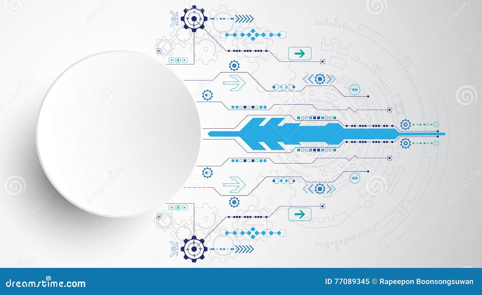 Vector Abstract Background Technology Innovation. Stock Vector ...