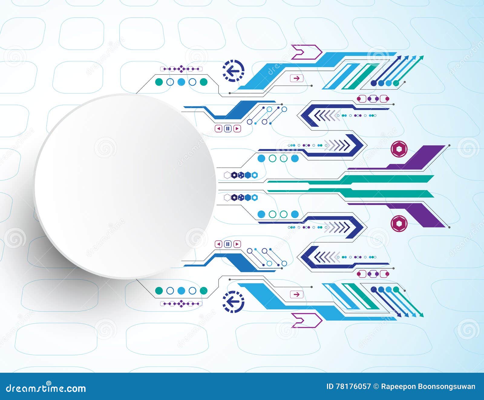 Vector Abstract Background Technology Innovation. Stock Vector ...