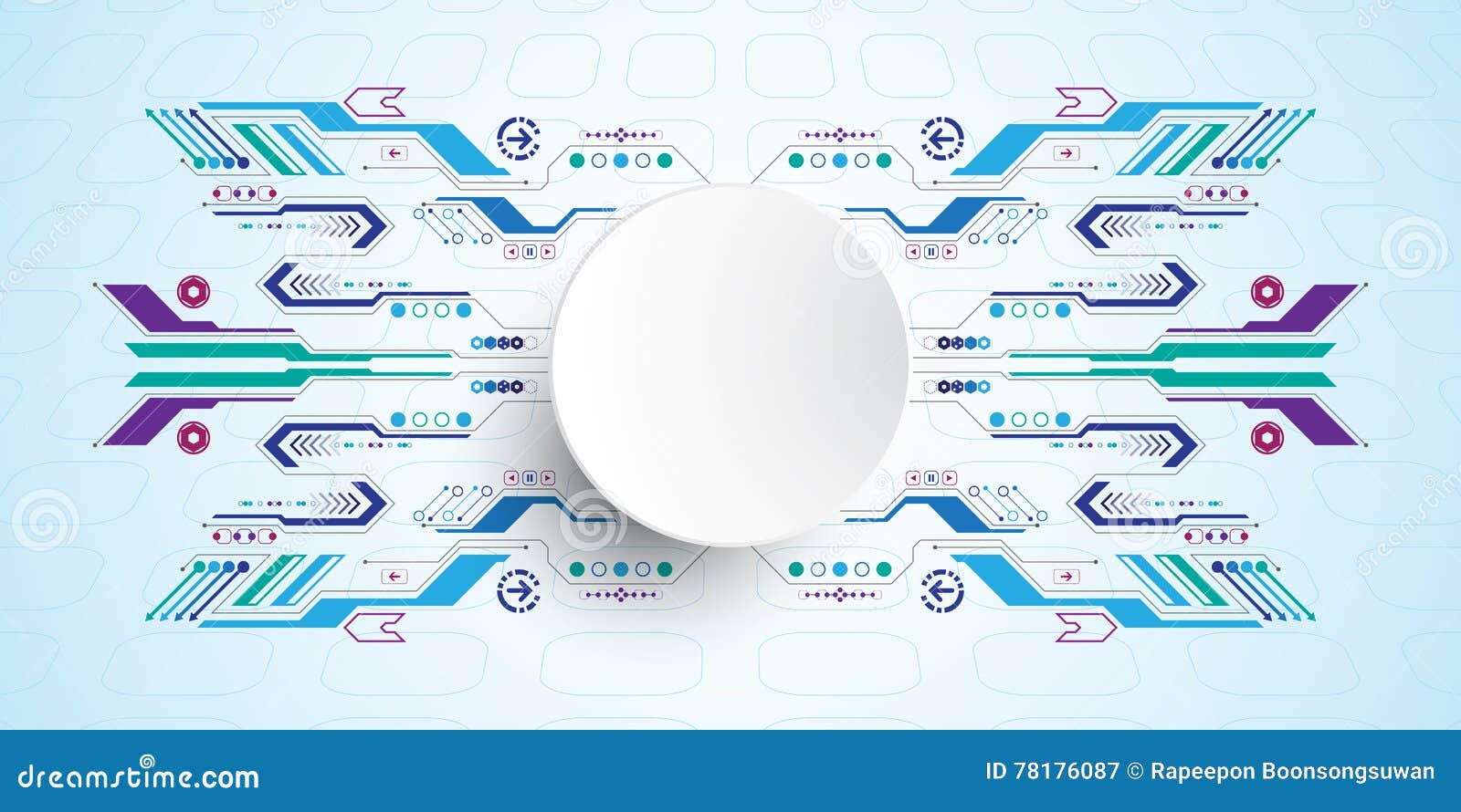 Vector Abstract Background Technology Innovation. Stock Vector ...