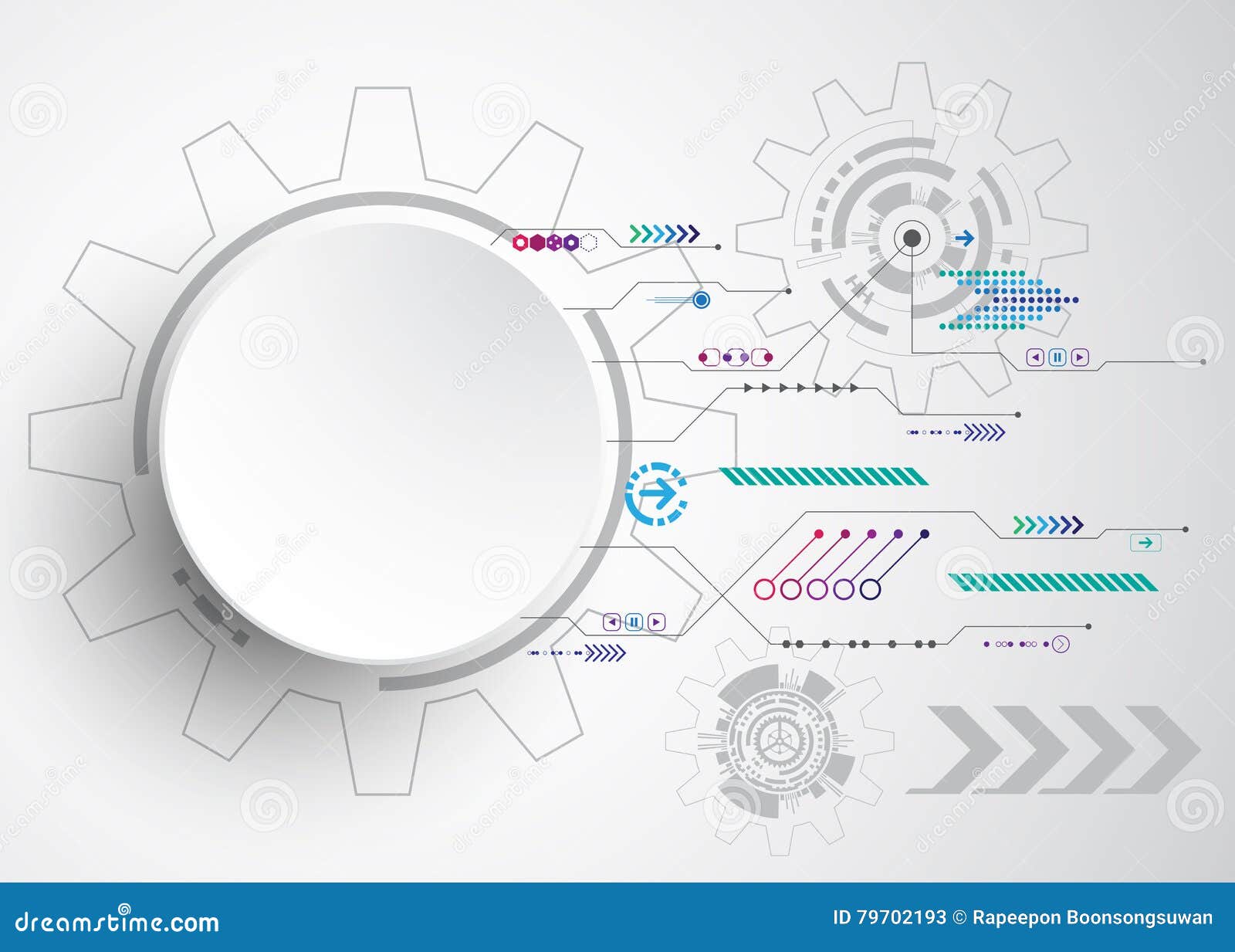 Vector Abstract Background Technology Innovation. Stock Vector ...