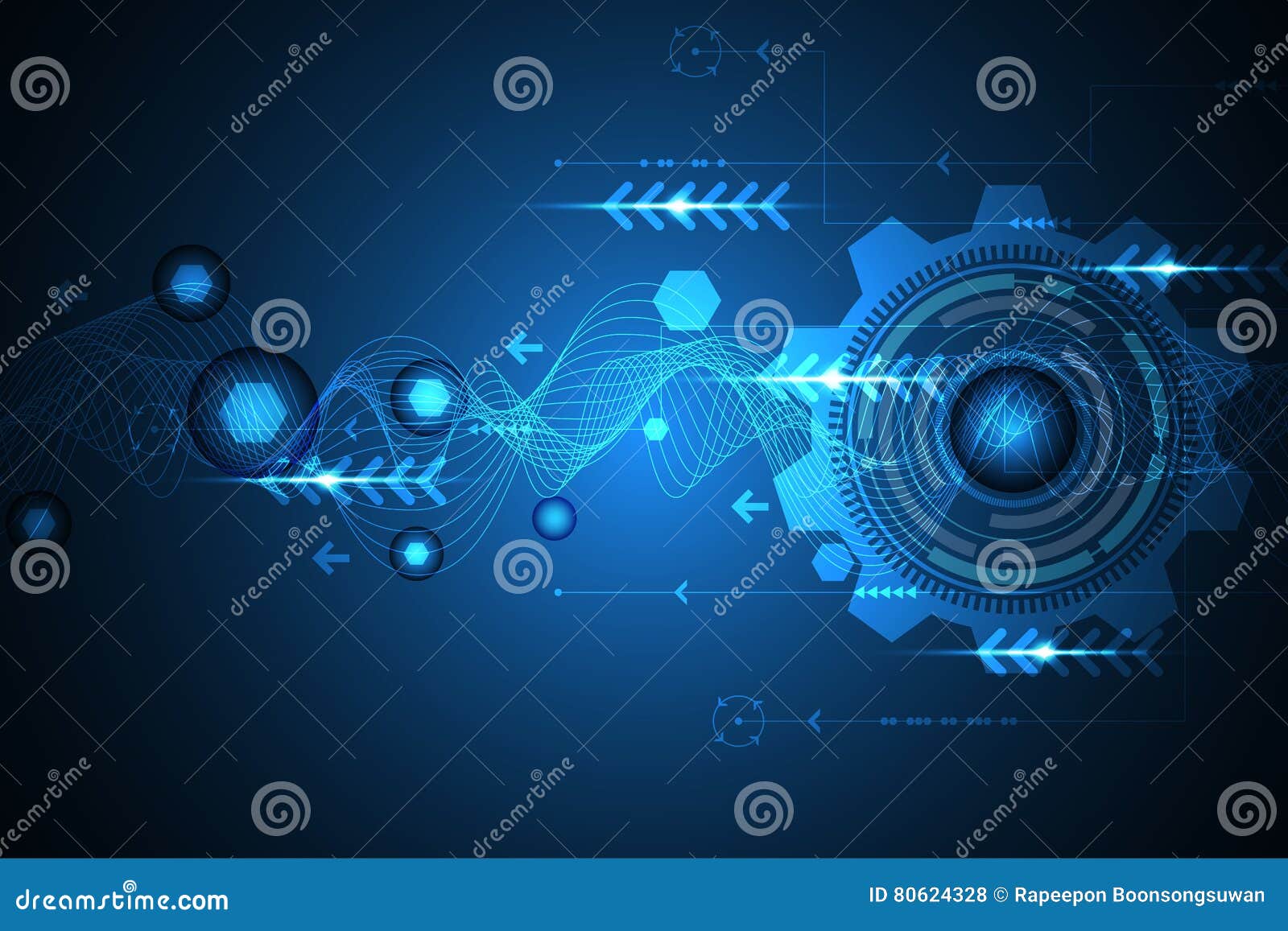 Vector Abstract Background Technology Innovation. Stock Vector ...