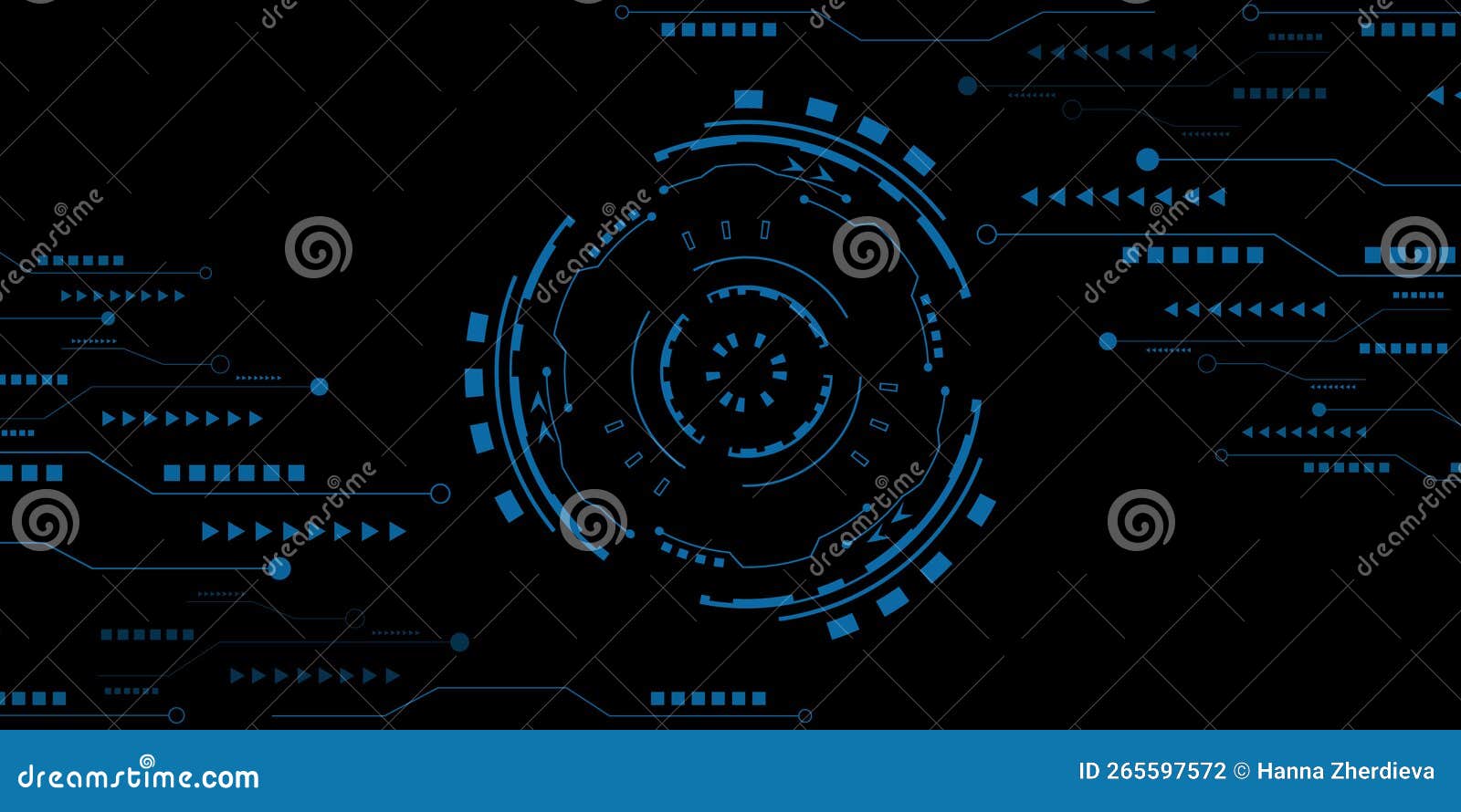 Vector Abstract Background Technology Innovation Stock Illustration - Illustration of signal ...