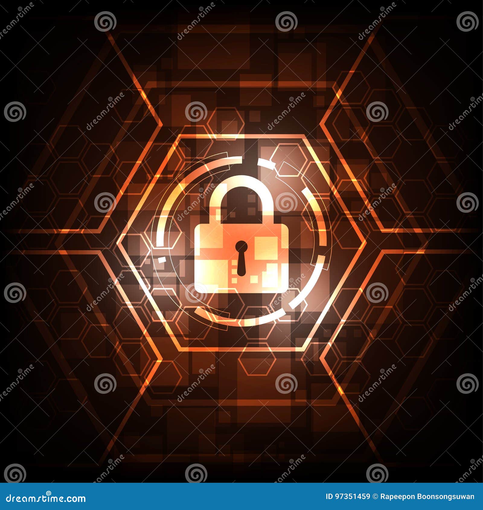 Vector Abstract Background Technology Security Concept. Stock Vector ...
