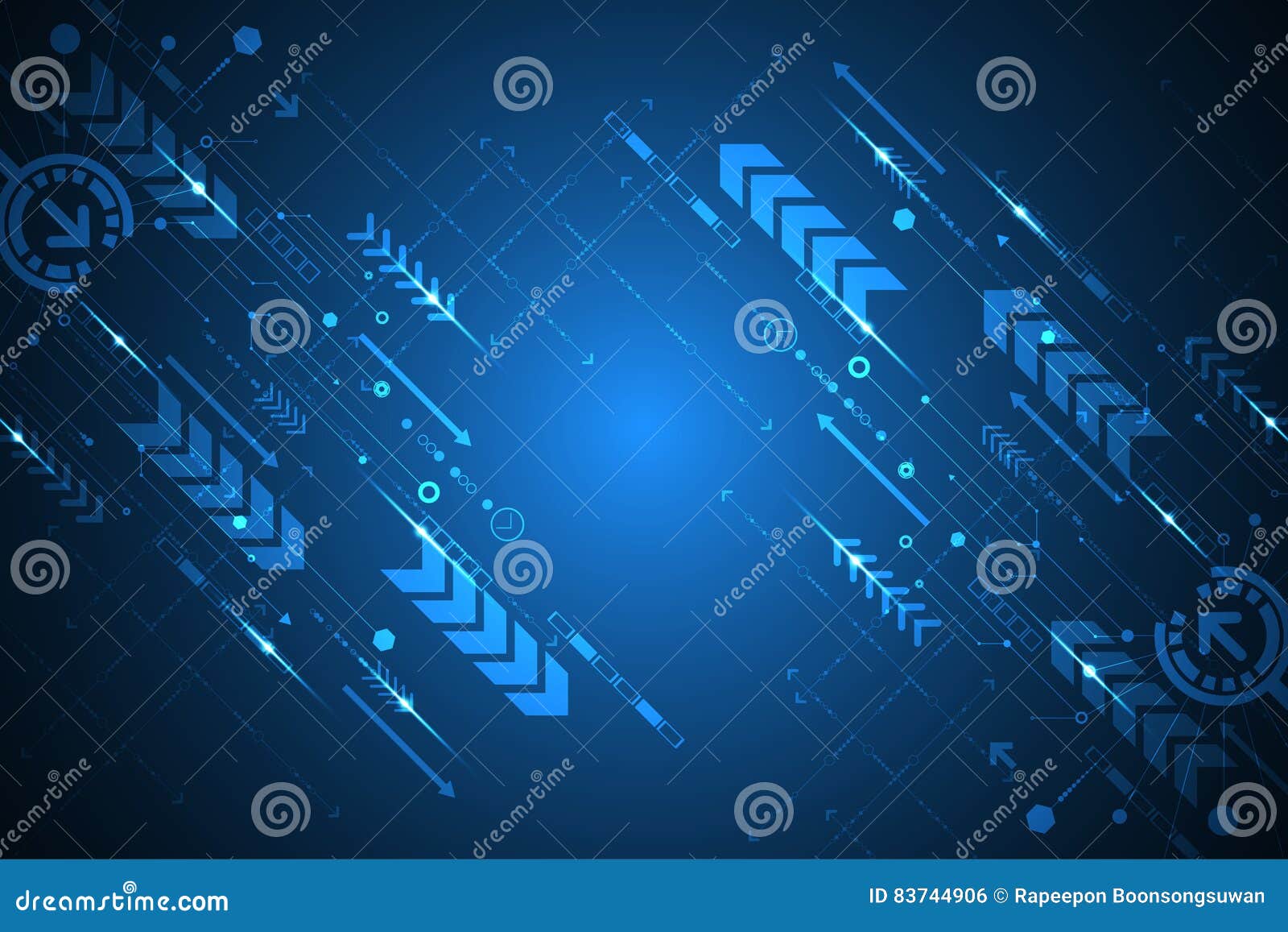 Vector Abstract Background Technology Switch Concept. Stock Vector ...