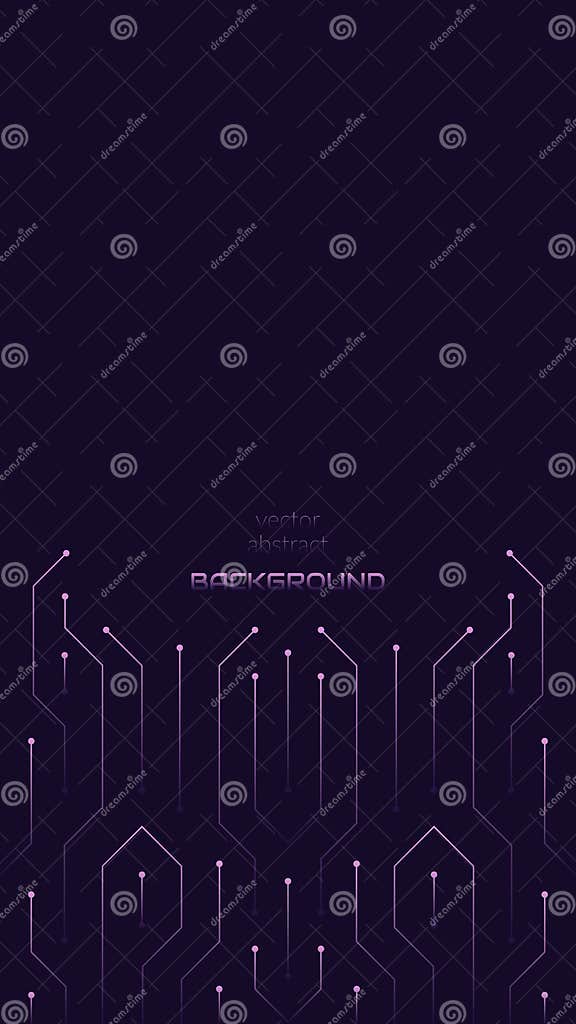 Vector Abstract Background on the Theme of Digital Technology, Future ...