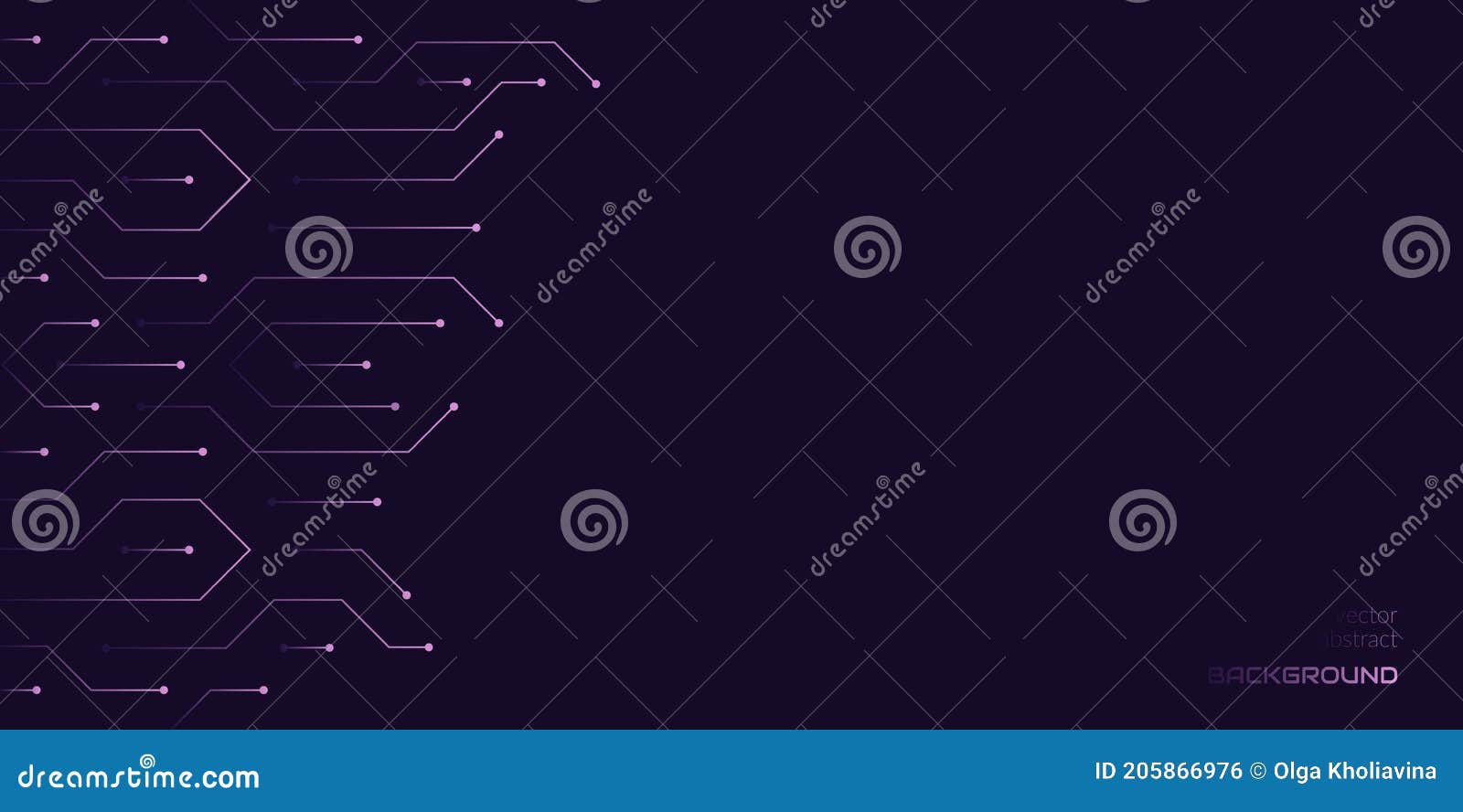 Vector Abstract Background on the Theme of Digital Technology, Future ...