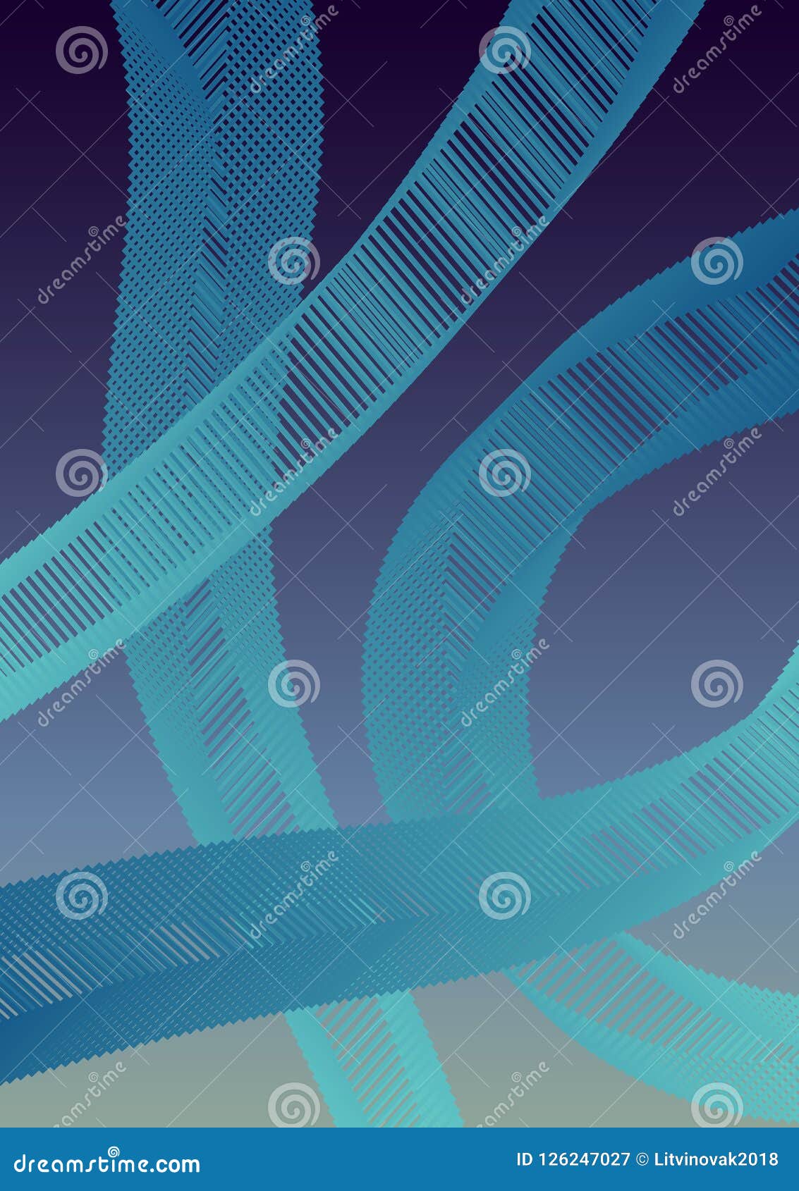 Vector Abstract Background with Transparent Shapes of Lines on Blue ...
