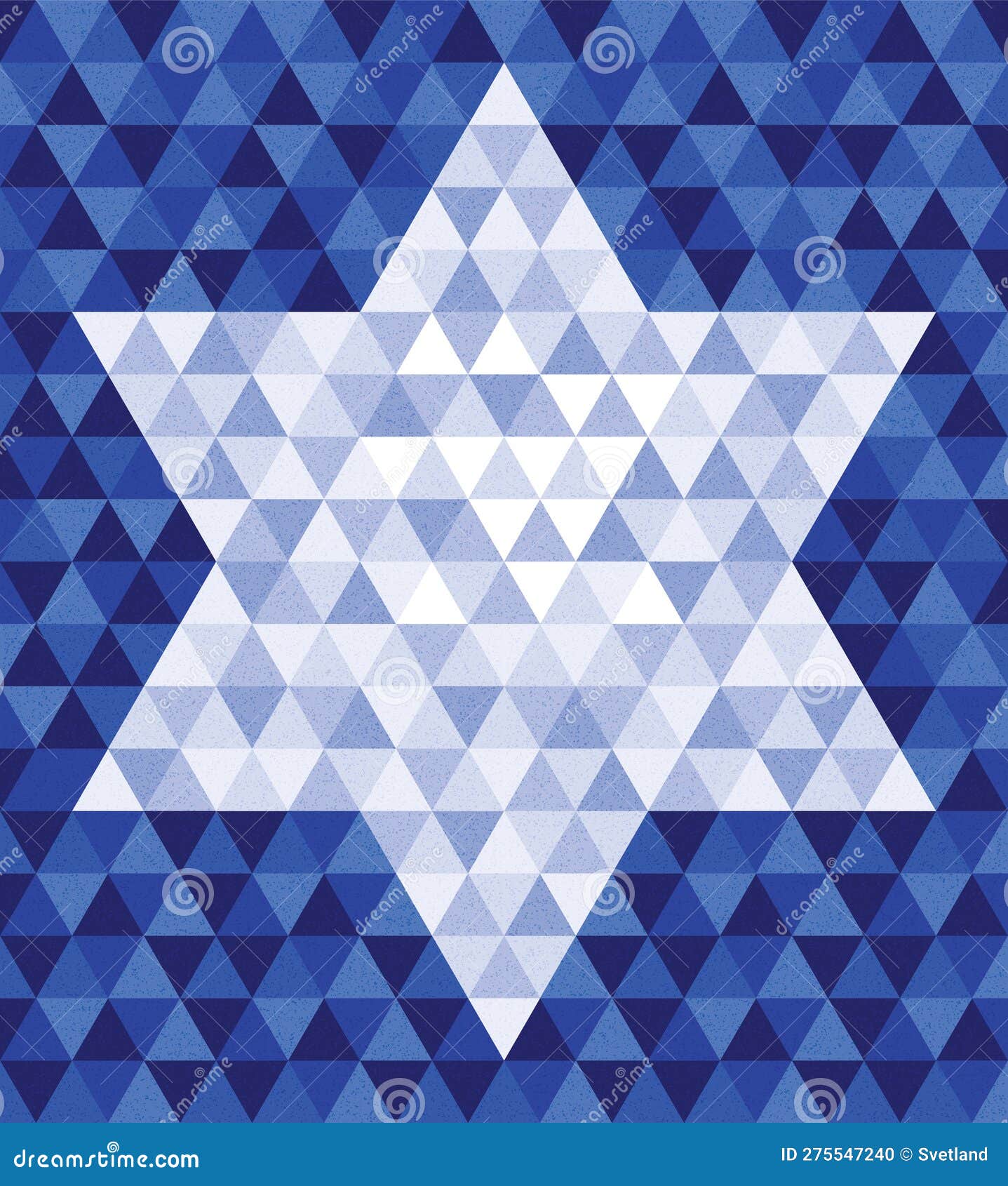 Vector Abstract Background with Triangles in the Shape of the David ...