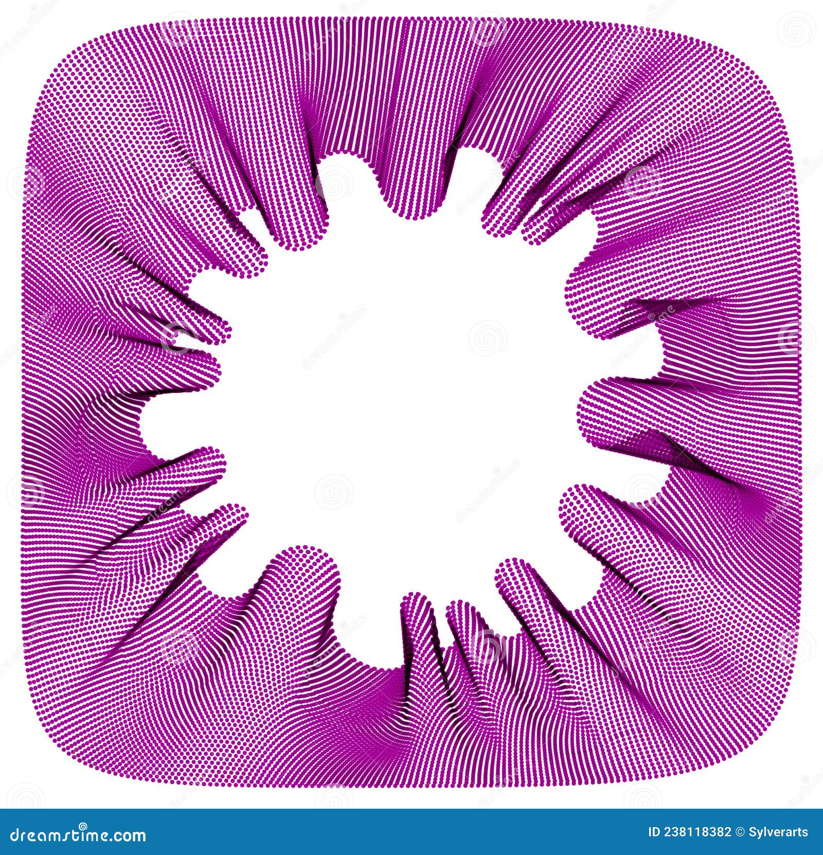 Vector Abstract Background With Wave Of Flowing Particles Frame Smooth