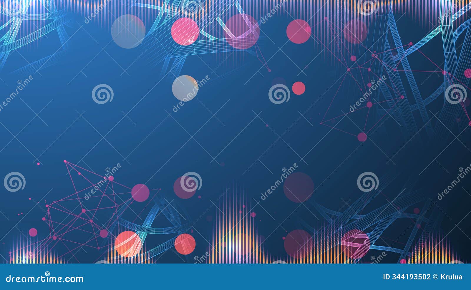Vector Abstract Background with a Wireframe Dynamic Pipes, Line and ...