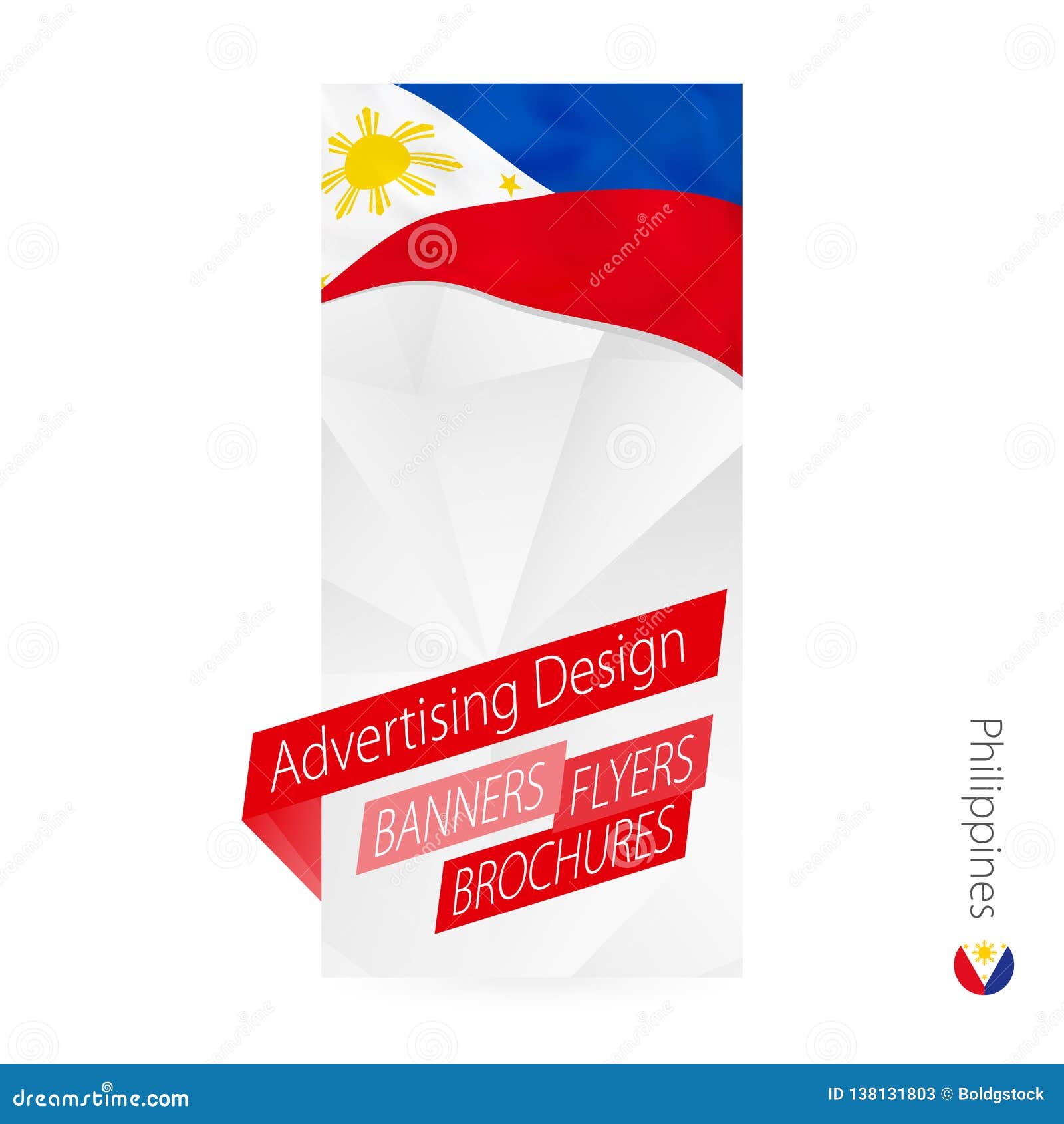 Vector Abstract Banner Template for Philippines Stock Vector ...