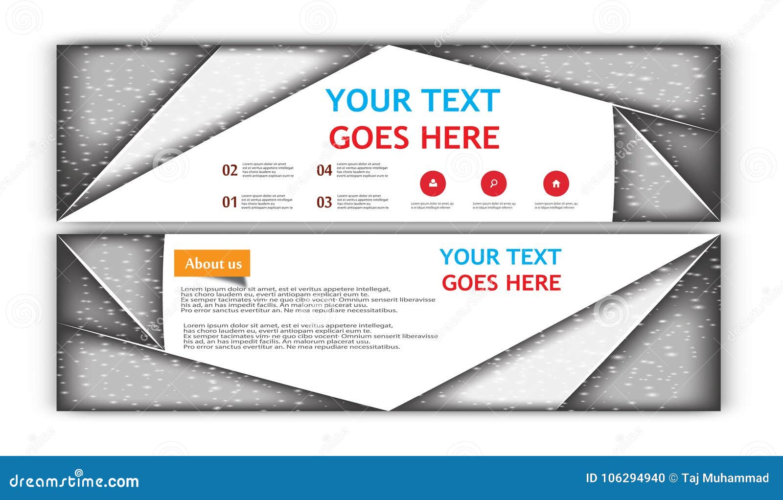 Vector Abstract Banner Template Poster Header Stock Vector ...