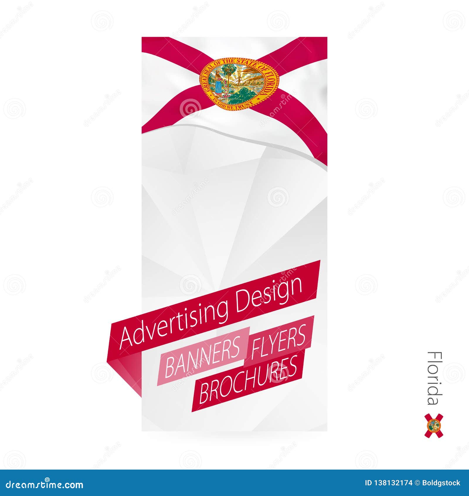 Vector Abstract Banner Template for US State Florida Stock Vector ...