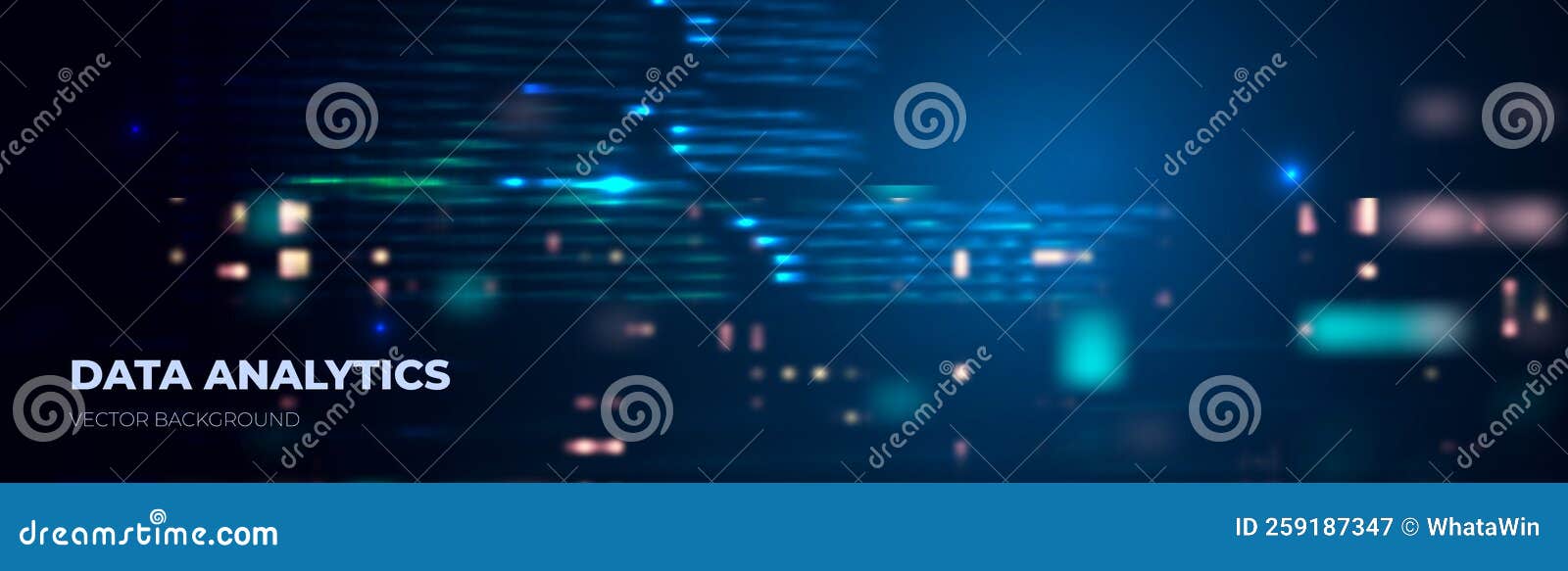 Vector Abstract Big Data Visualization. Futuristic Aesthetic Design ...