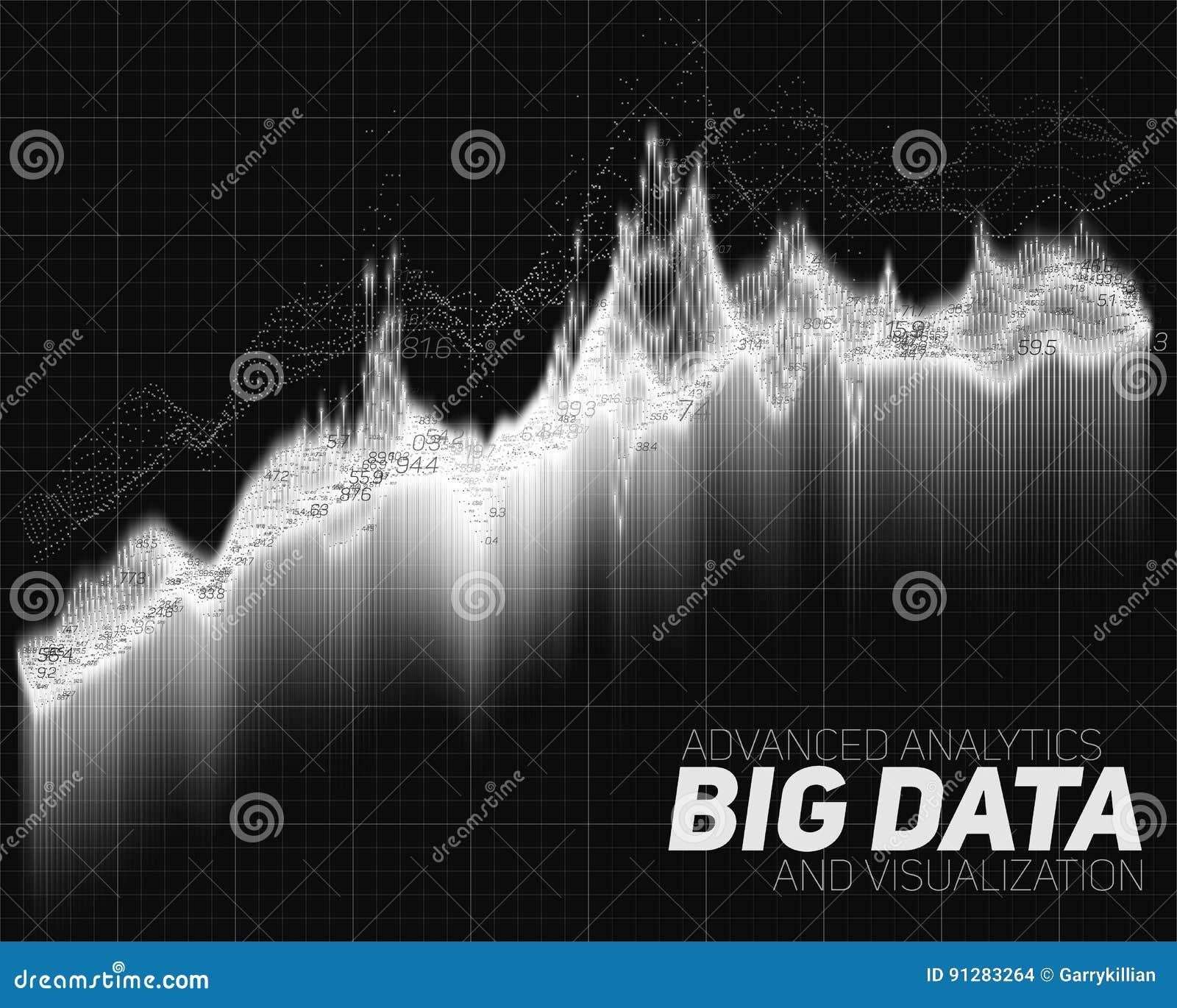 Vector Abstract Big Data Visualization. Futuristic Infographics ...