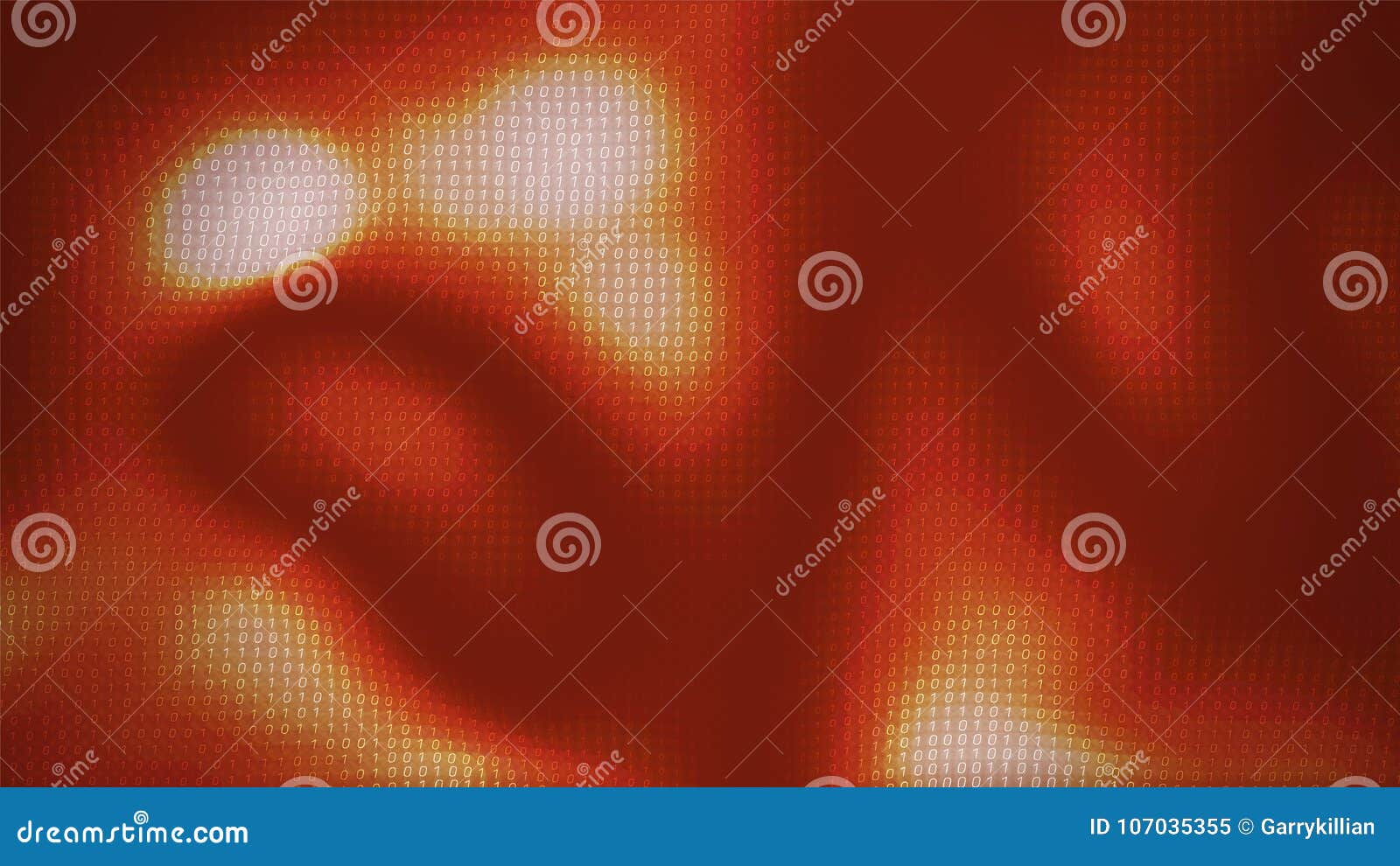 Vector Abstract Big Data Visualization Orange Glowing Data Stock 3379