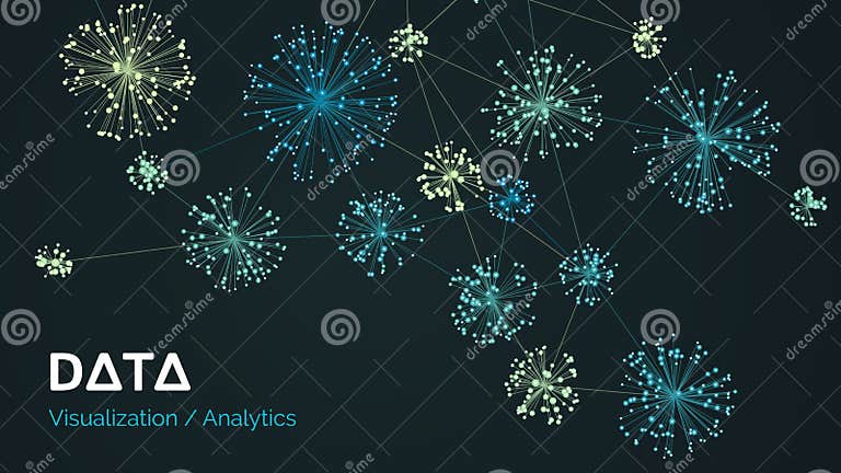Abstract Big Data Visualization. Visual Information Complexity Stock Vector - Illustration of ...