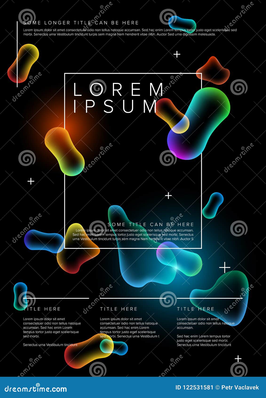 Vector Abstract Biology Flyer Template Stock Vector - Illustration of ...