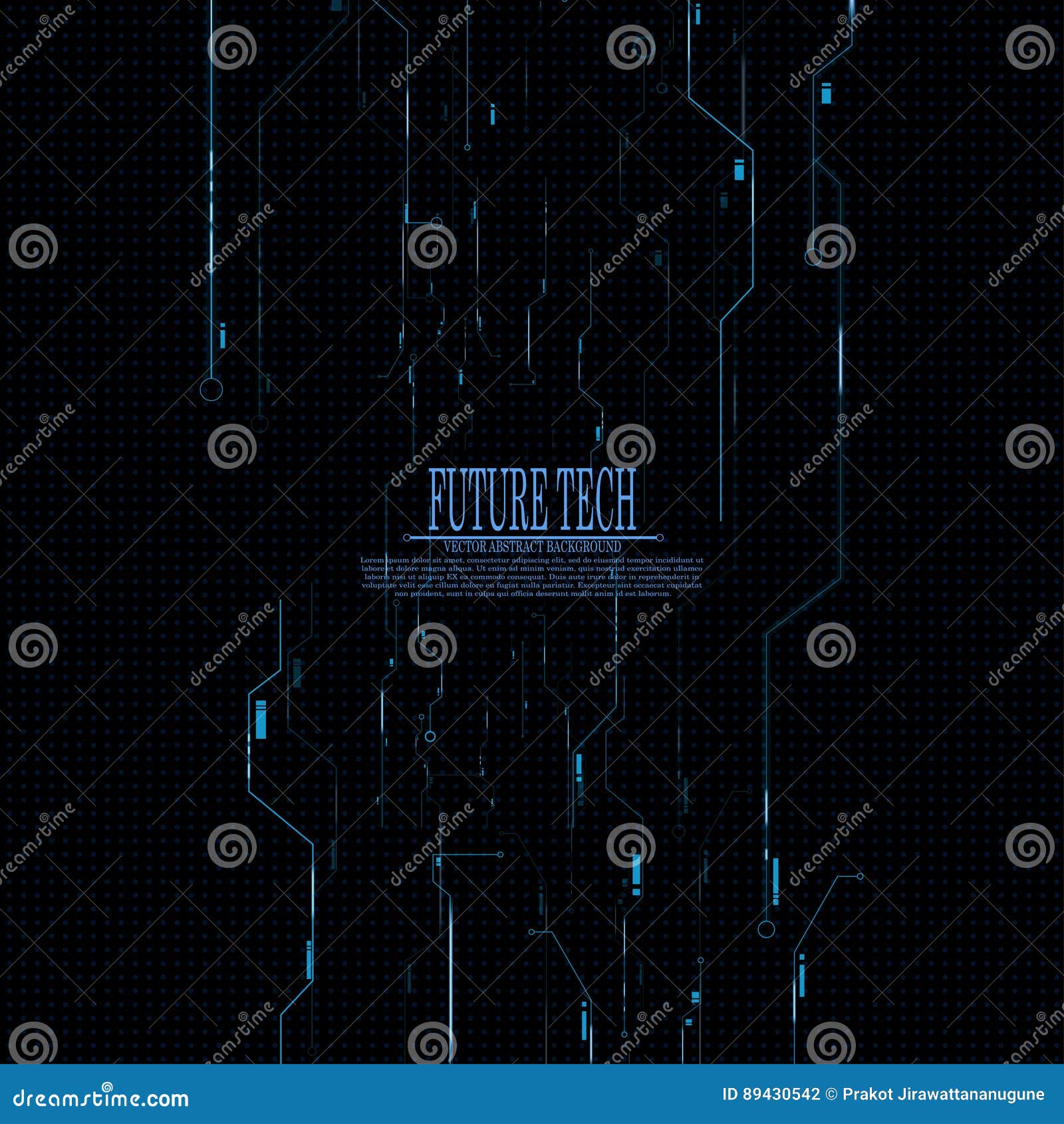 Vector Abstract Black Future Tech Circuit Background Stock Vector ...