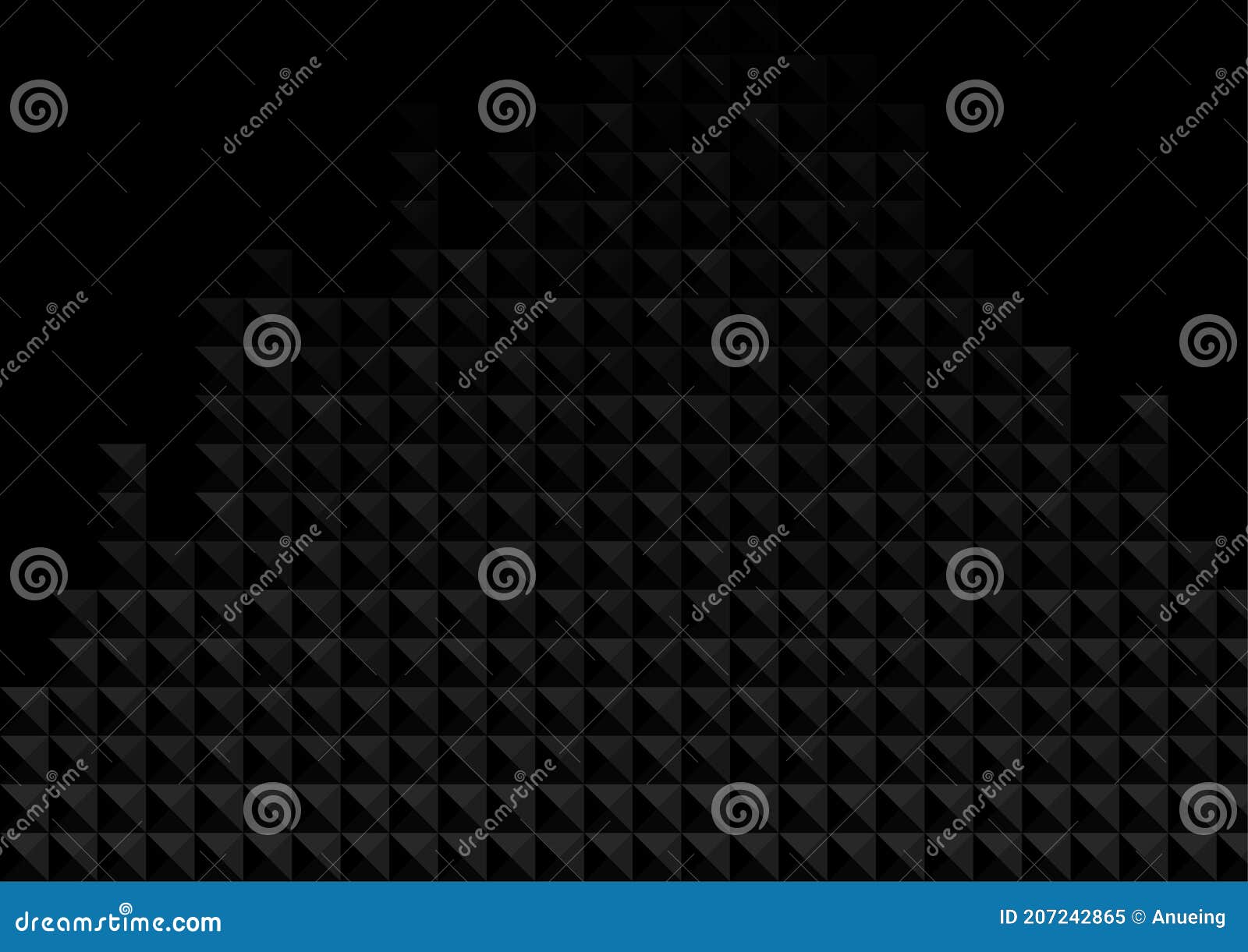 Vector : Abstract Black Triangles and Squares on Black Background Stock ...
