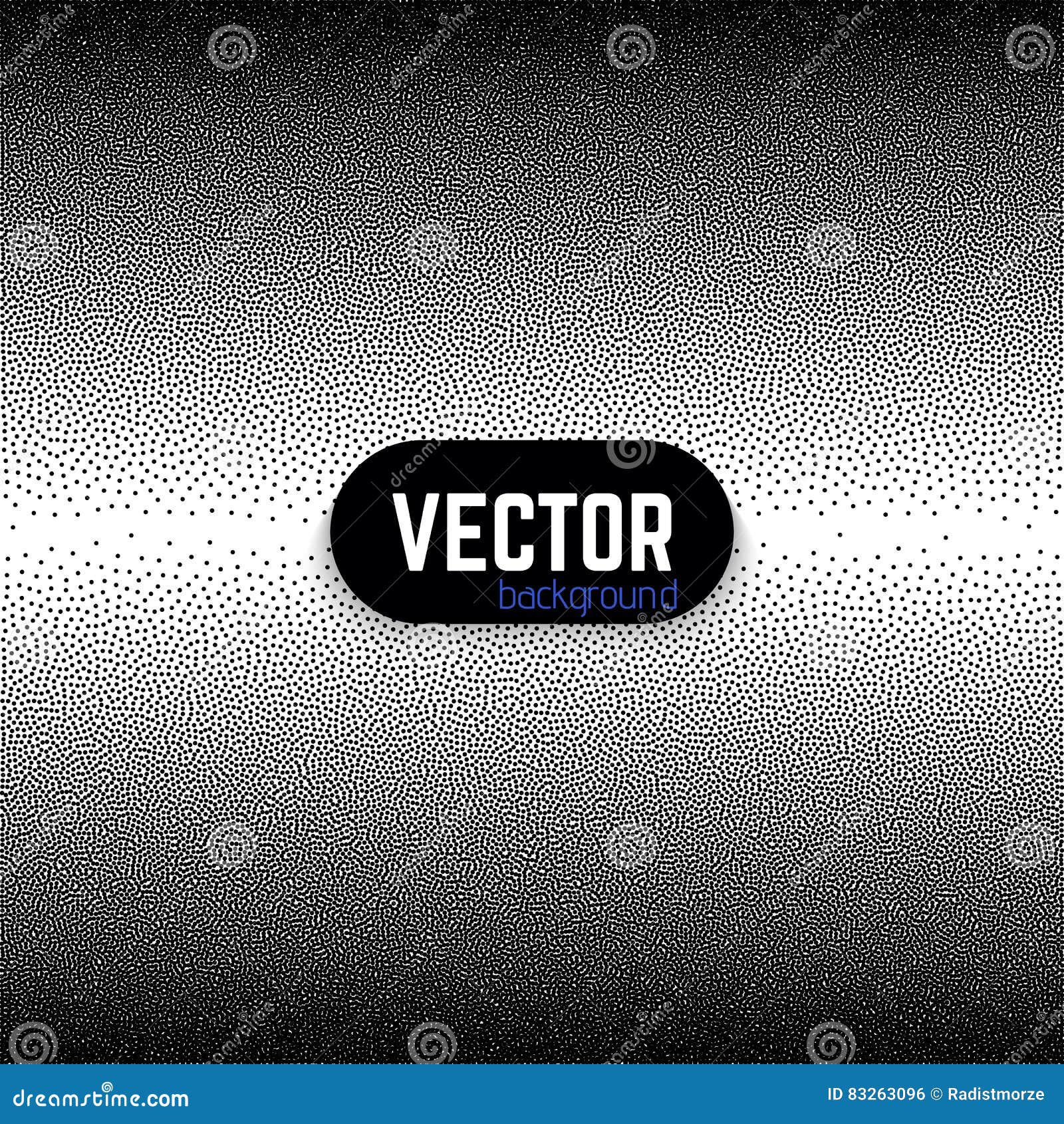 Vector Abstract Black and White Dotted Gradient Background Stock Vector ...