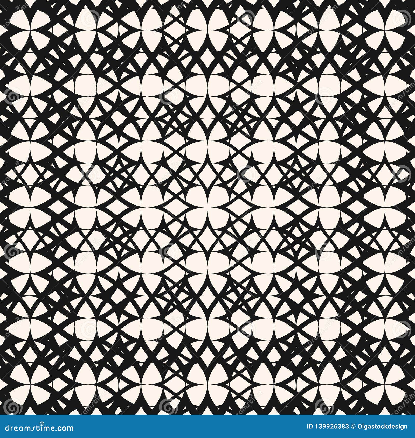 Vector Abstract Black and White Seamless Pattern with Fading Mesh, Net ...