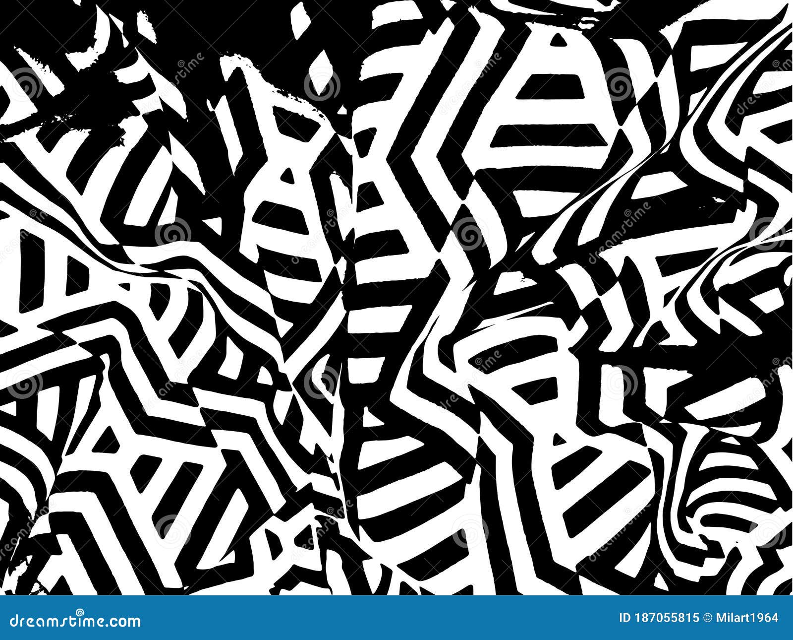 Black and White Striped Pattern. Stock Vector - Illustration of striped ...