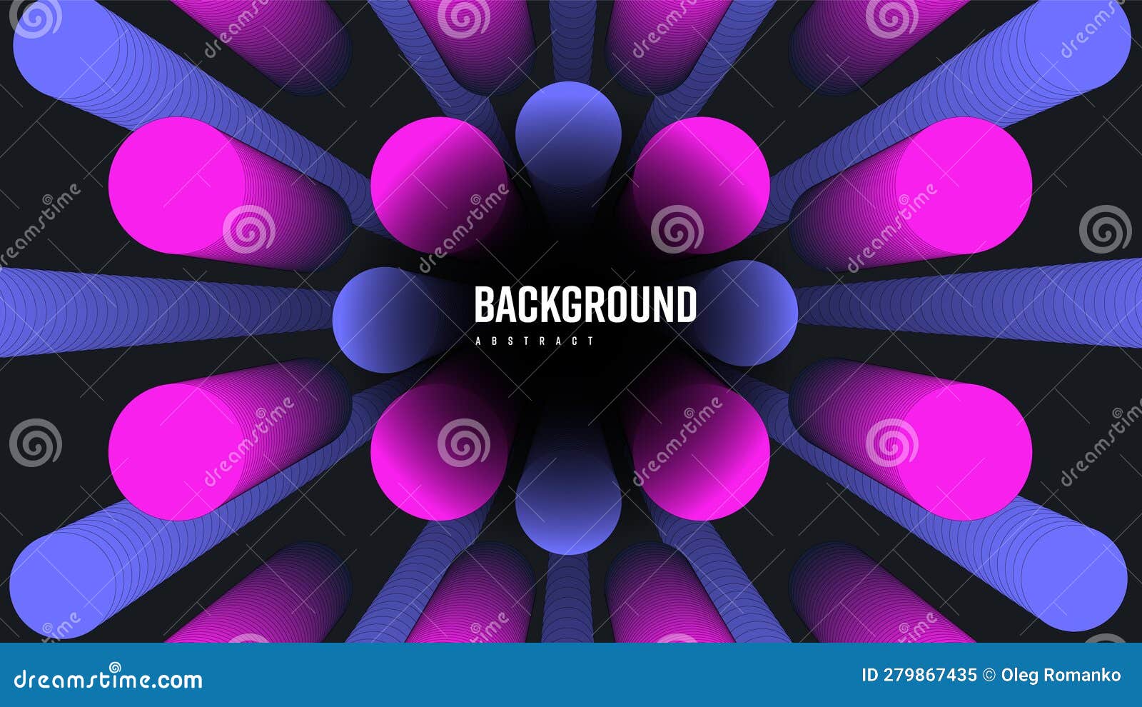 Vector Abstract Blend Shape, Bright 3d Illustration, Geometric Elements ...