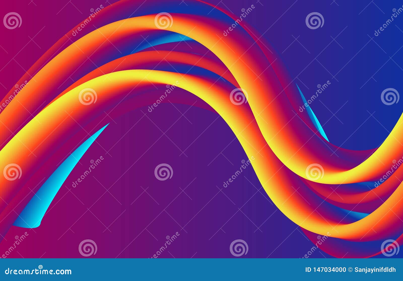 Vector Abstract Blending Liquid Color Flowing Shape Cover Design ...
