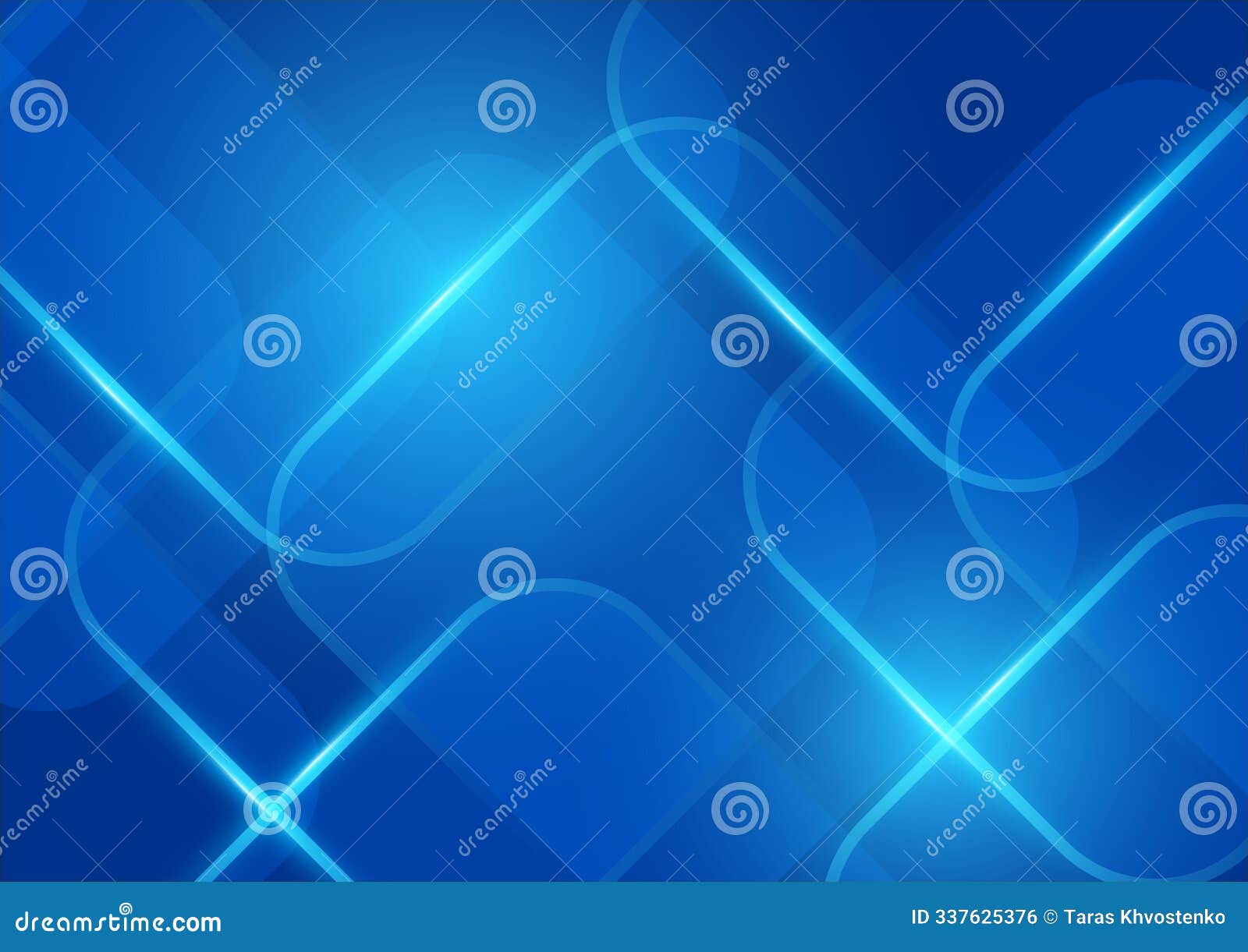 Abstract Blue Background with Light Effects Stock Illustration ...