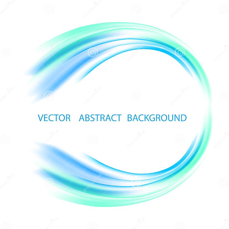 Vector Abstract Blue Circle. Banner, Flyer or Logo Design Template ...